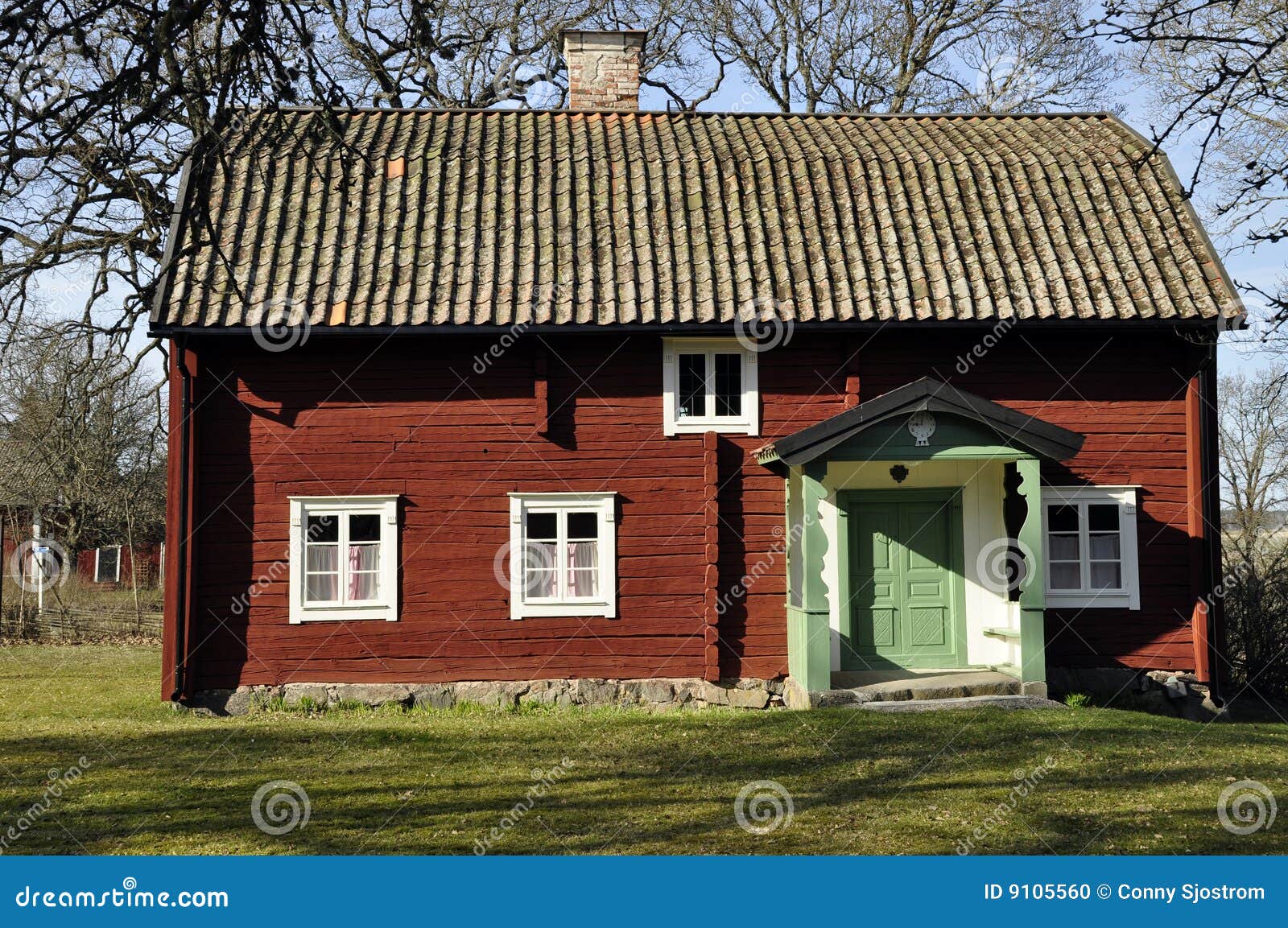Red Cottage stock photo. Image of houses, beautiful, cottage - 9105560