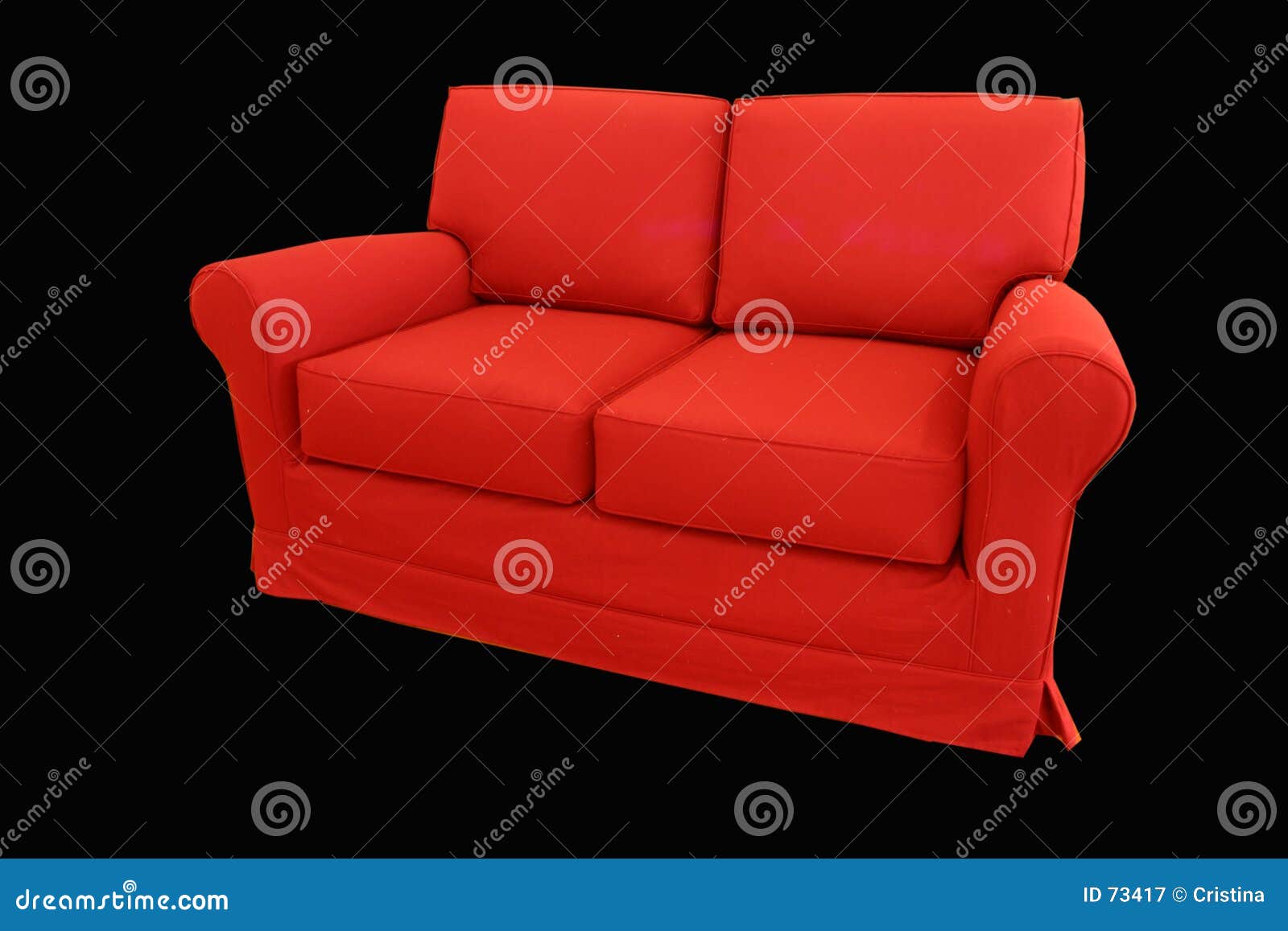 Red couch stock image. Image of color, passion, soft, furniture - 73417
