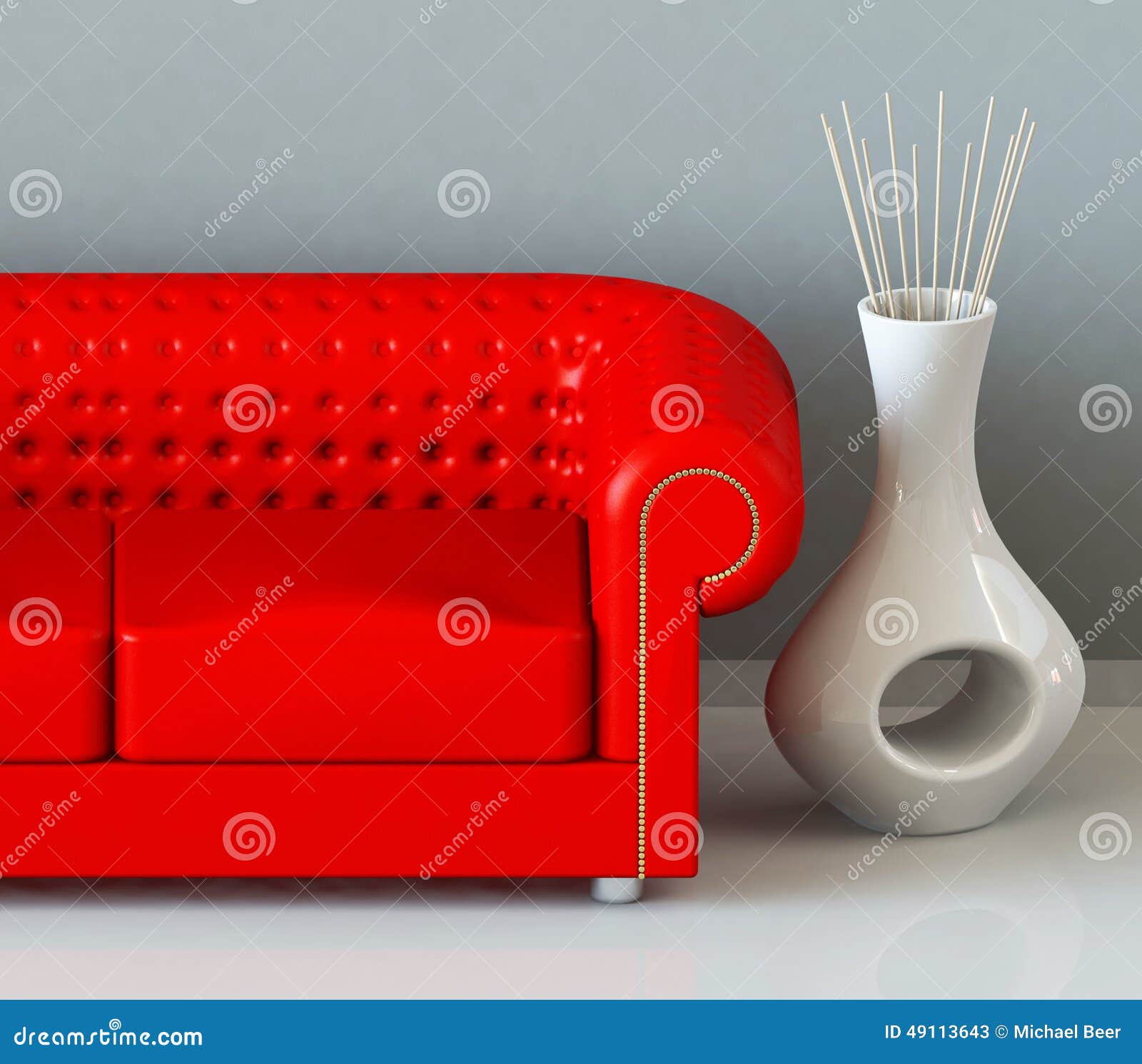 The red couch stock illustration. Illustration of seat - 49113643