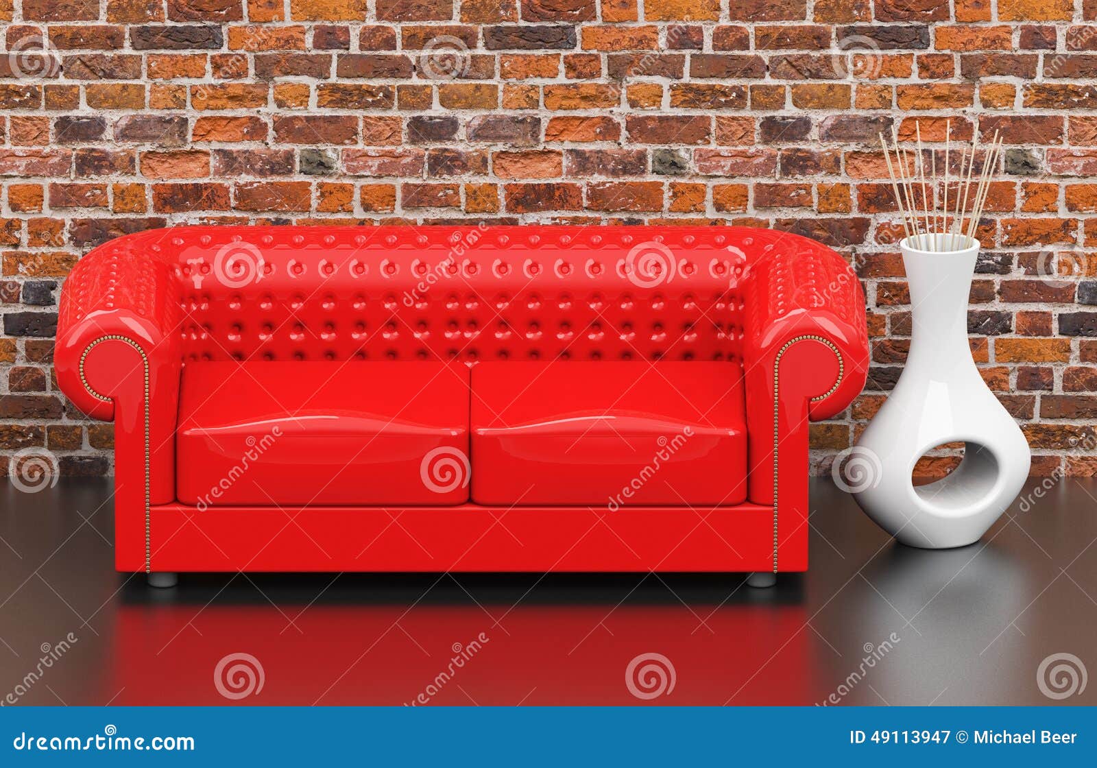 The red couch stock illustration. Illustration of seat - 49113947