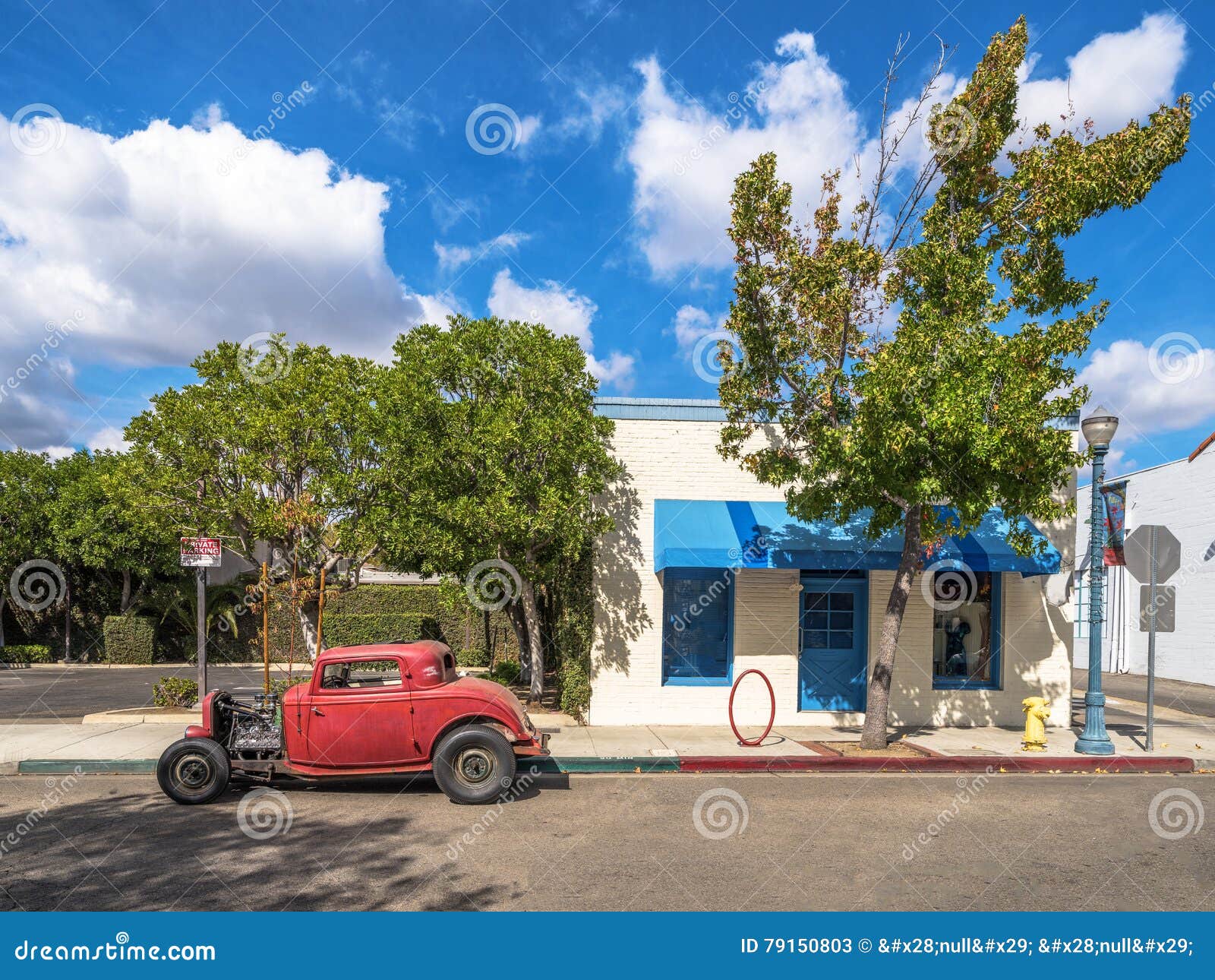 Red Coupe - White and Blue stock image. Image of blue - 79150803