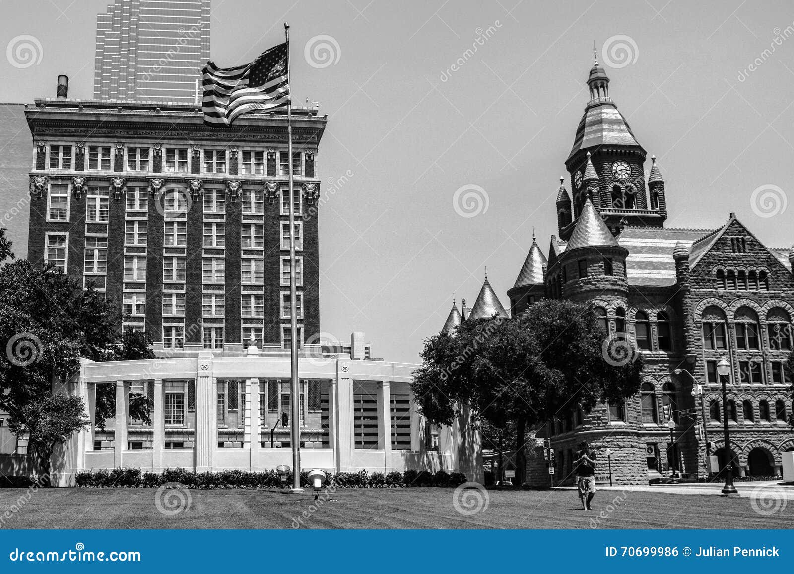 The Red Courthouse on Dealey Plaza Editorial Photo - Image of fair ...