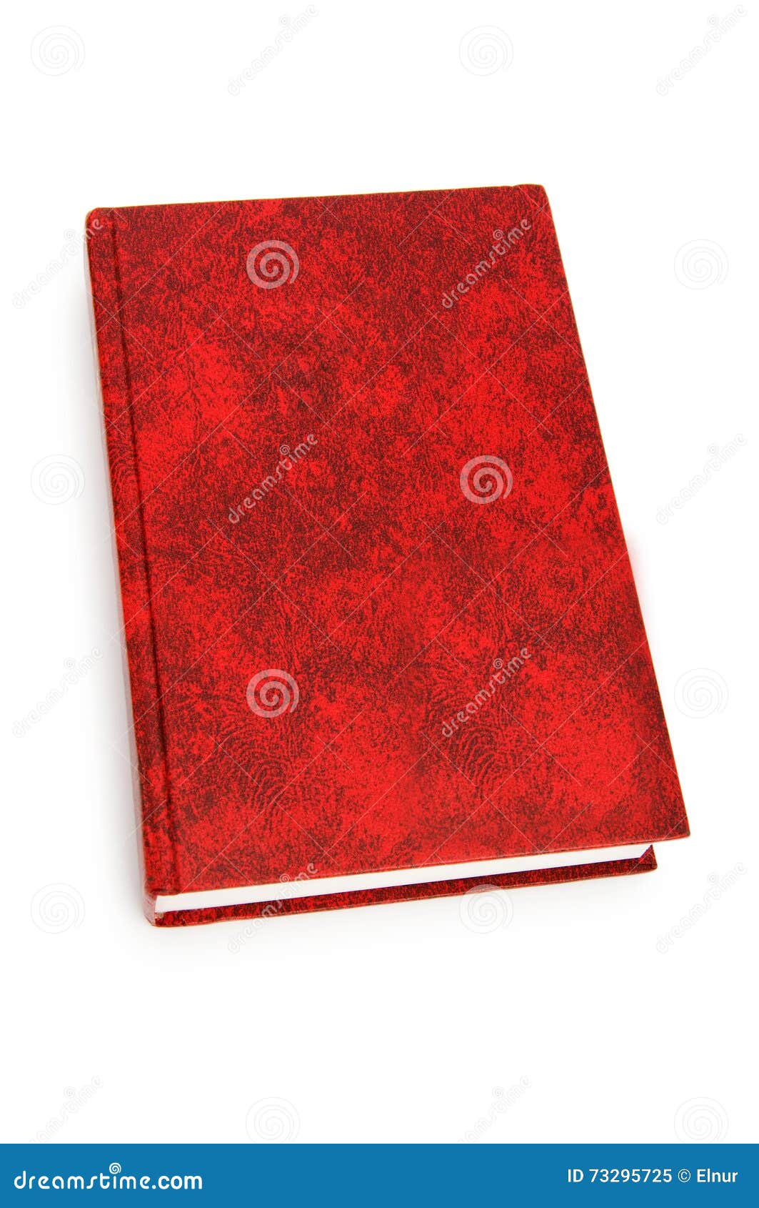 The Red Cover Book Isolated on the White Background Stock Image - Image ...