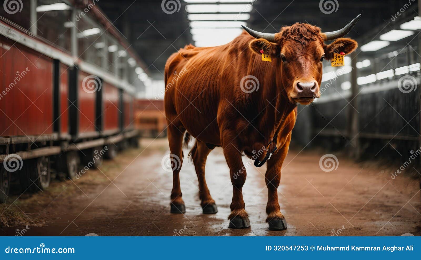 Red Cow Isolated Transparent Background Stock Illustration ...