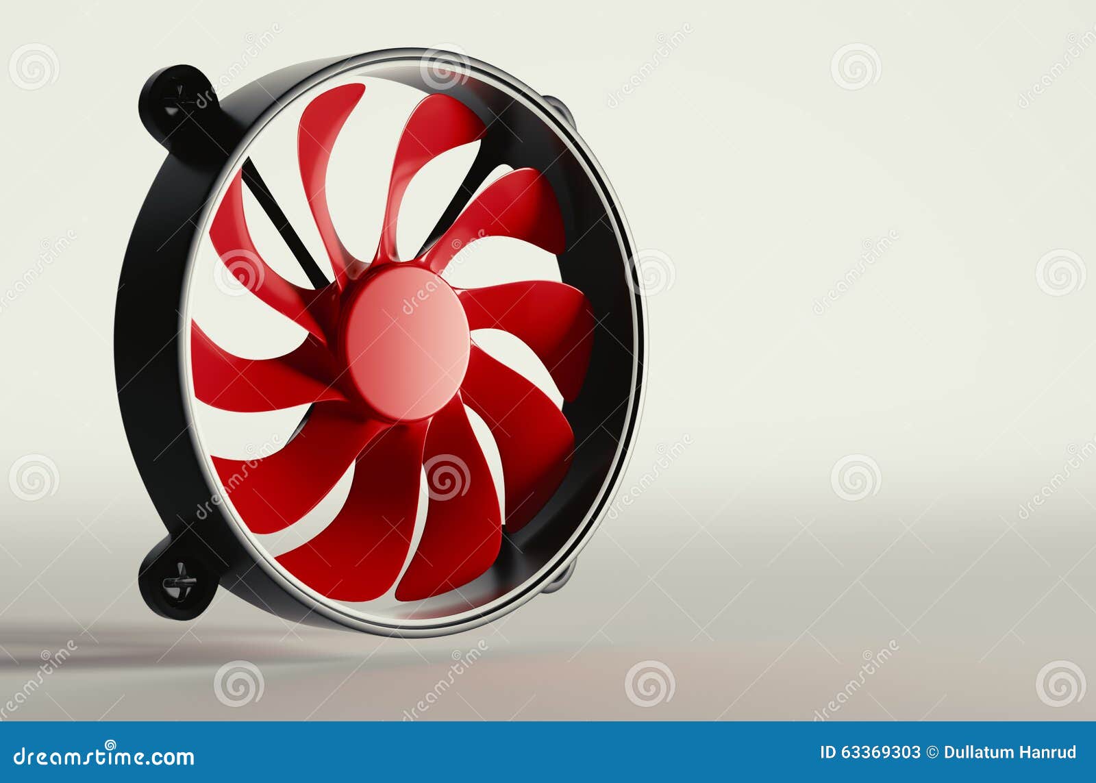 Red cpu fan stock image. Image of ventilator, computer - 63369303