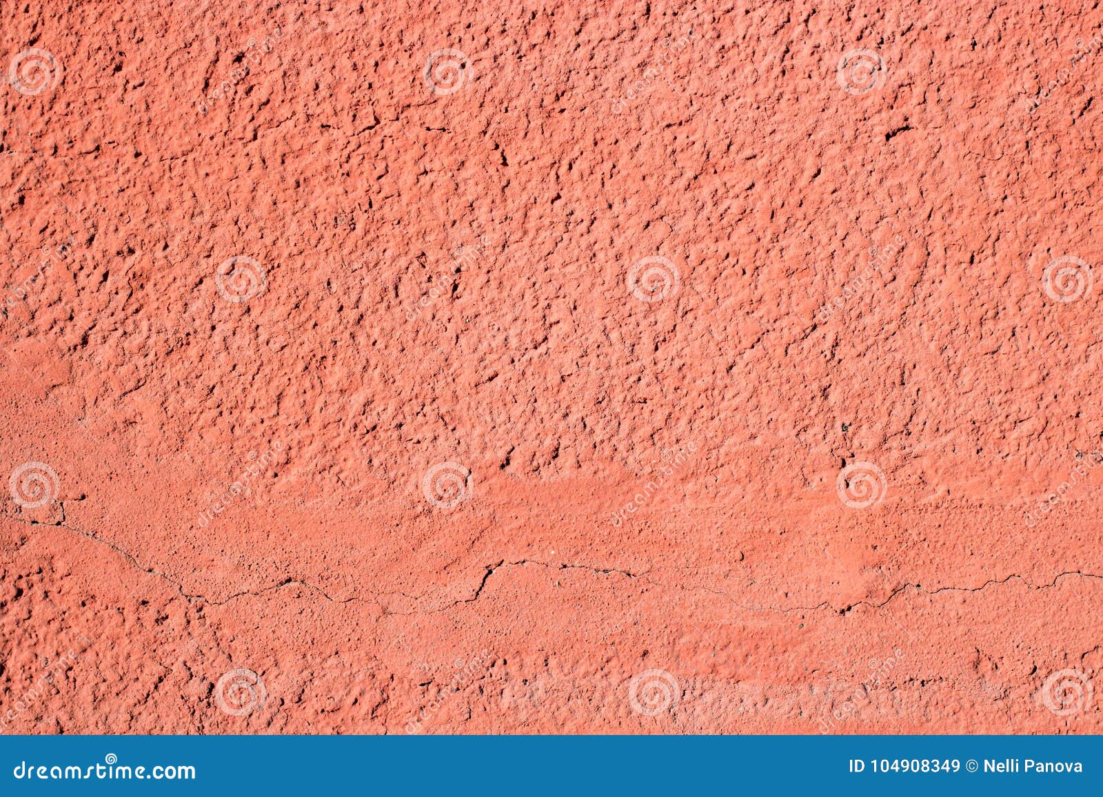 Red Crack Rough Stucco Background Stock Image - Image of construction ...