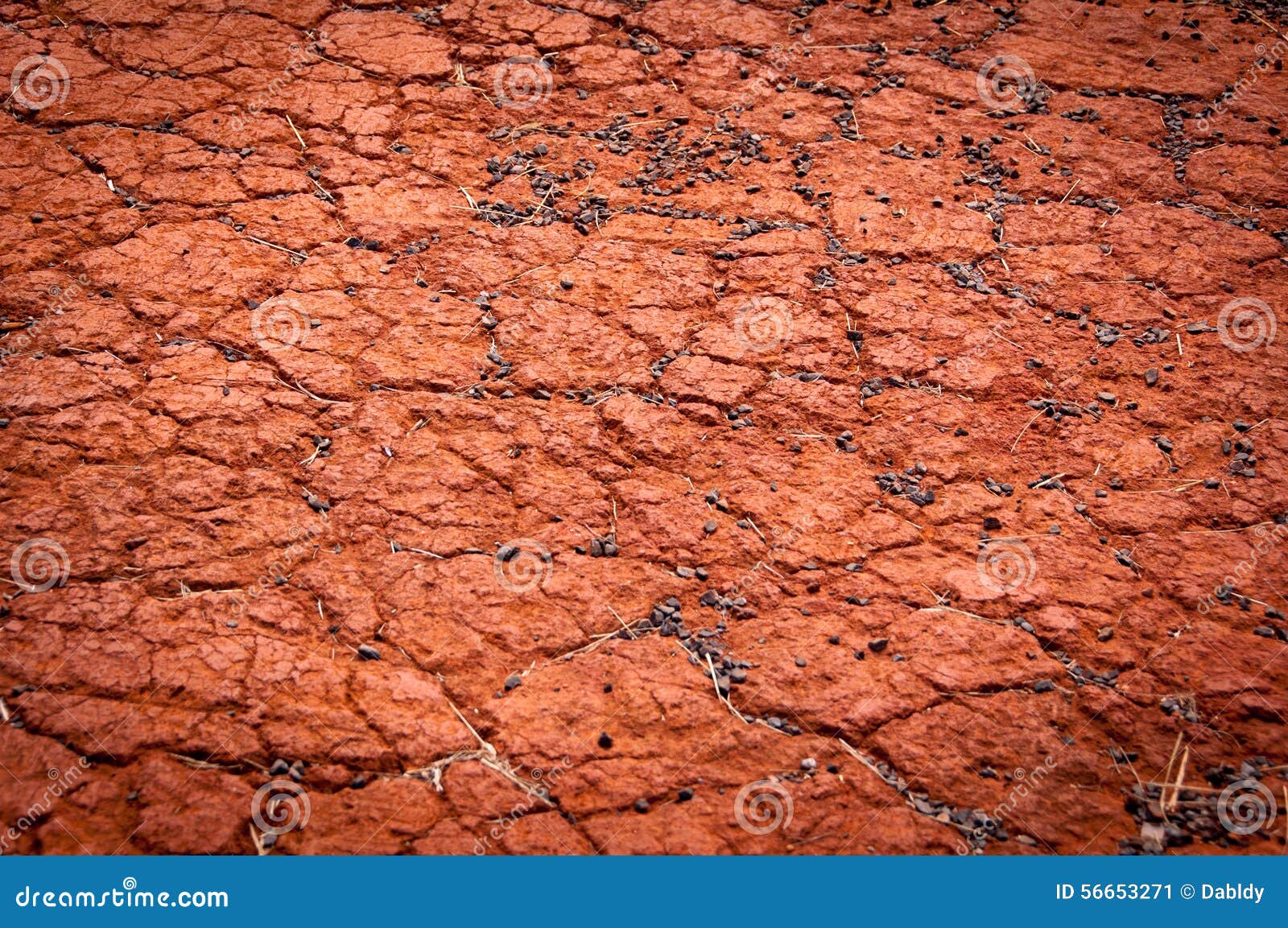 Red Cracked Ground stock image. Image of bare, desert - 56653271