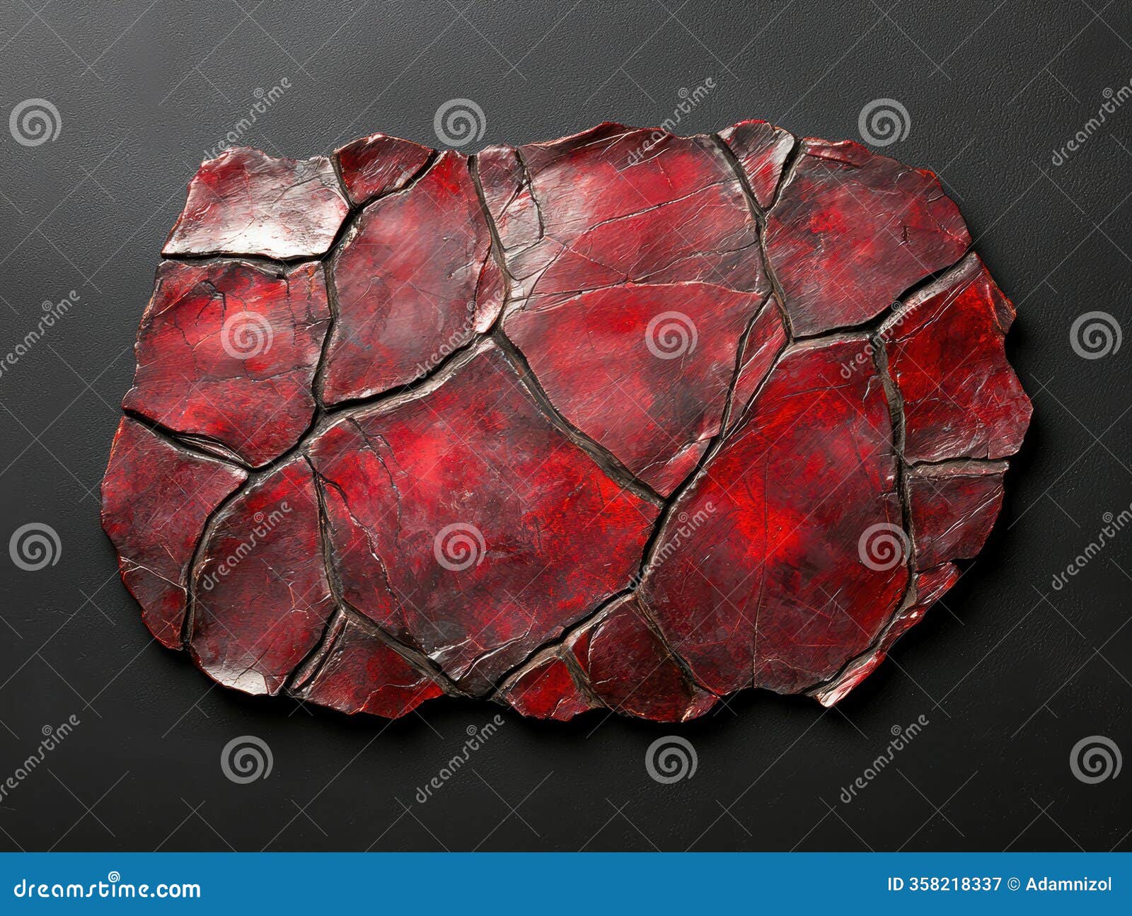 Red Cracked Texture Background Stock Illustration - Illustration of ...