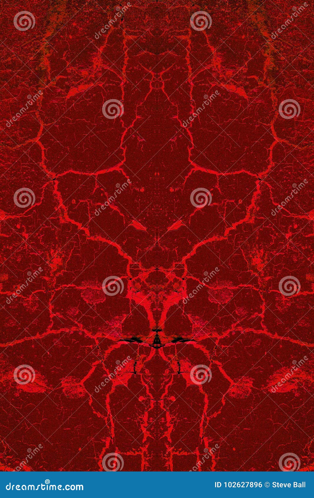 Red Cracked Wall Background Stock Photo - Image of aged, background ...
