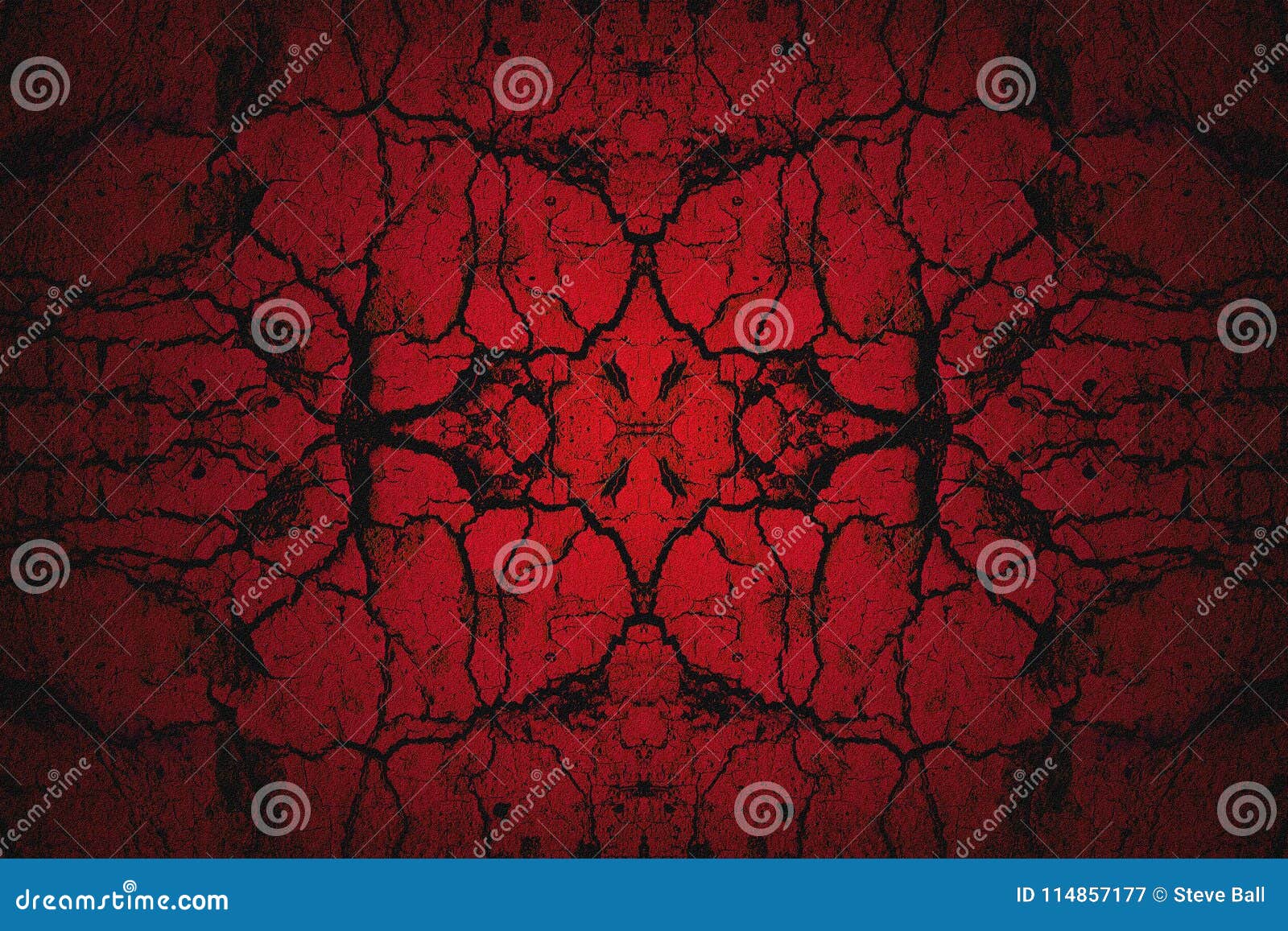 Red Cracked Wall Background with Spotlight Stock Image - Image of ...
