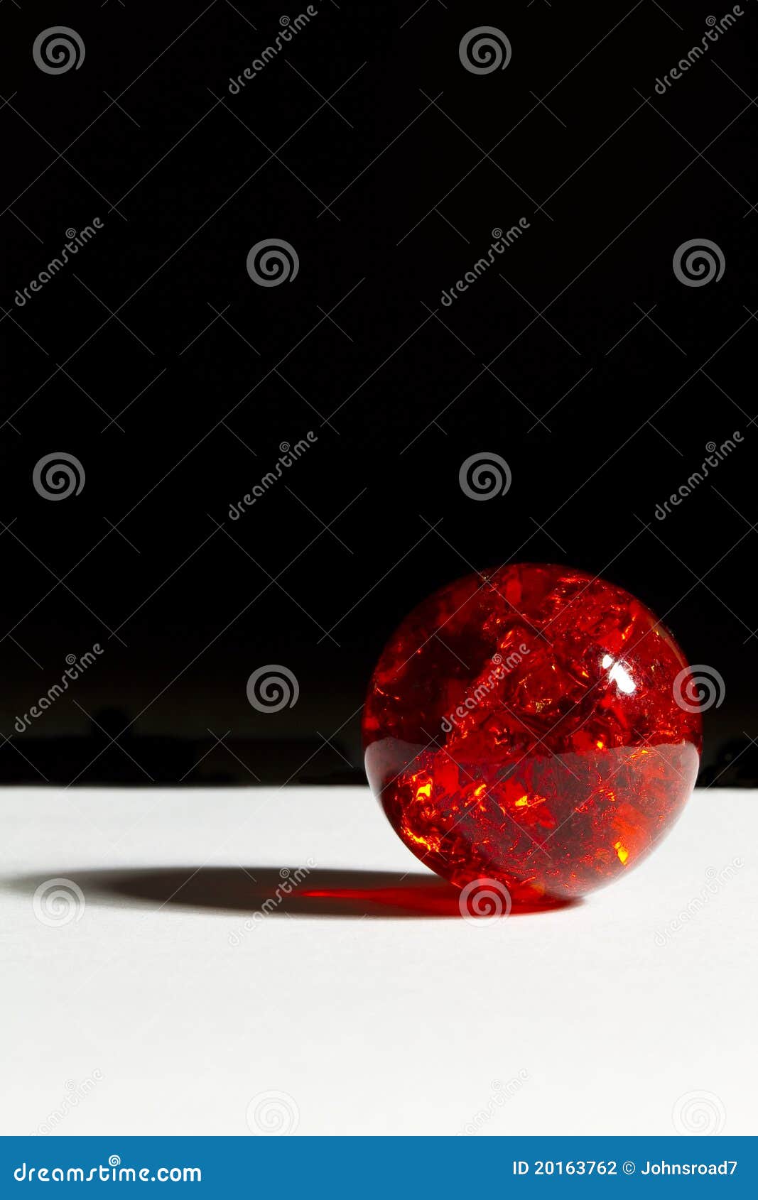 Red Crackle Marble stock photo. Image of ball, macro - 20163762