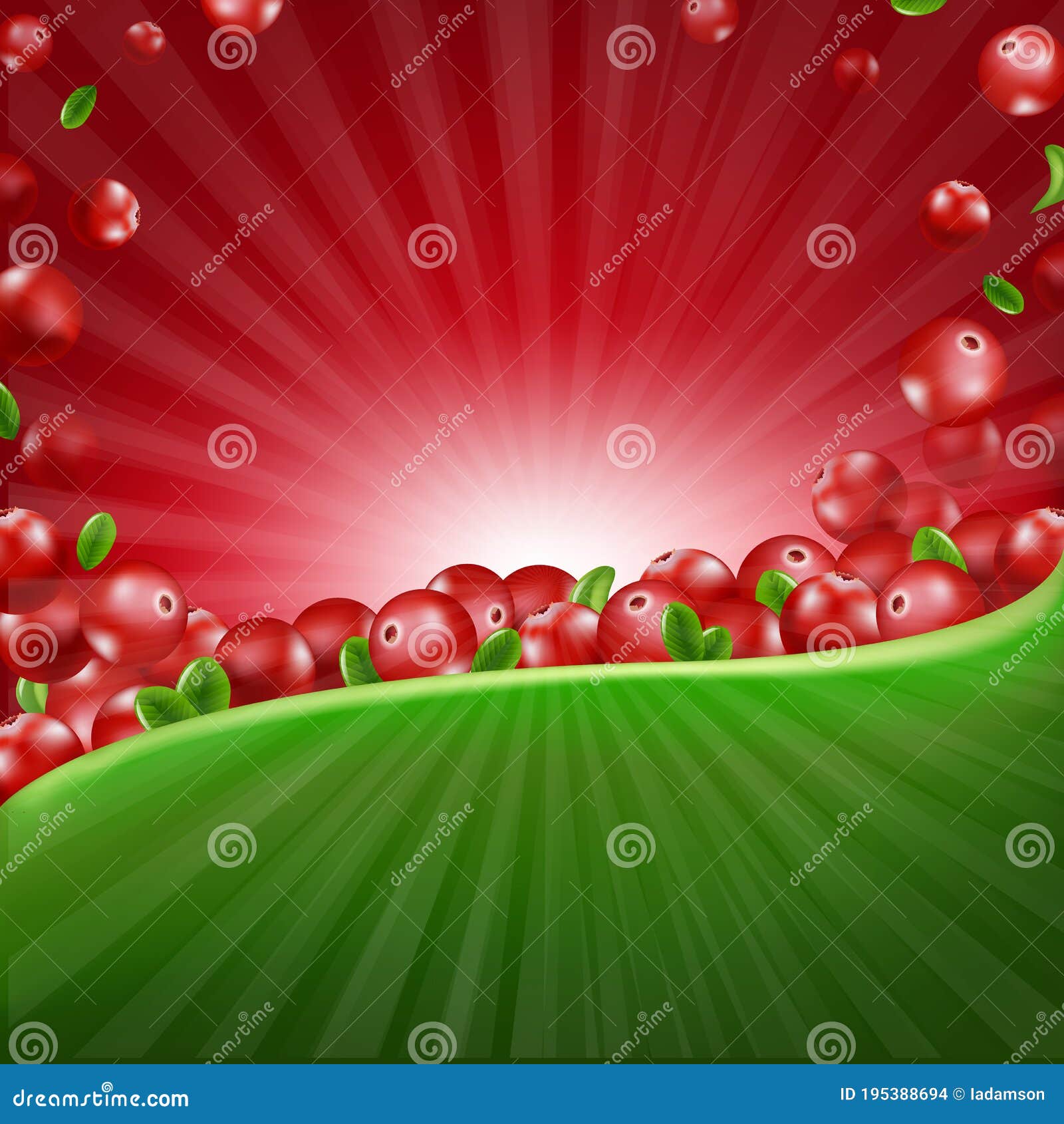Red Cranberry Border Illustration Stock Vector - Illustration of border ...