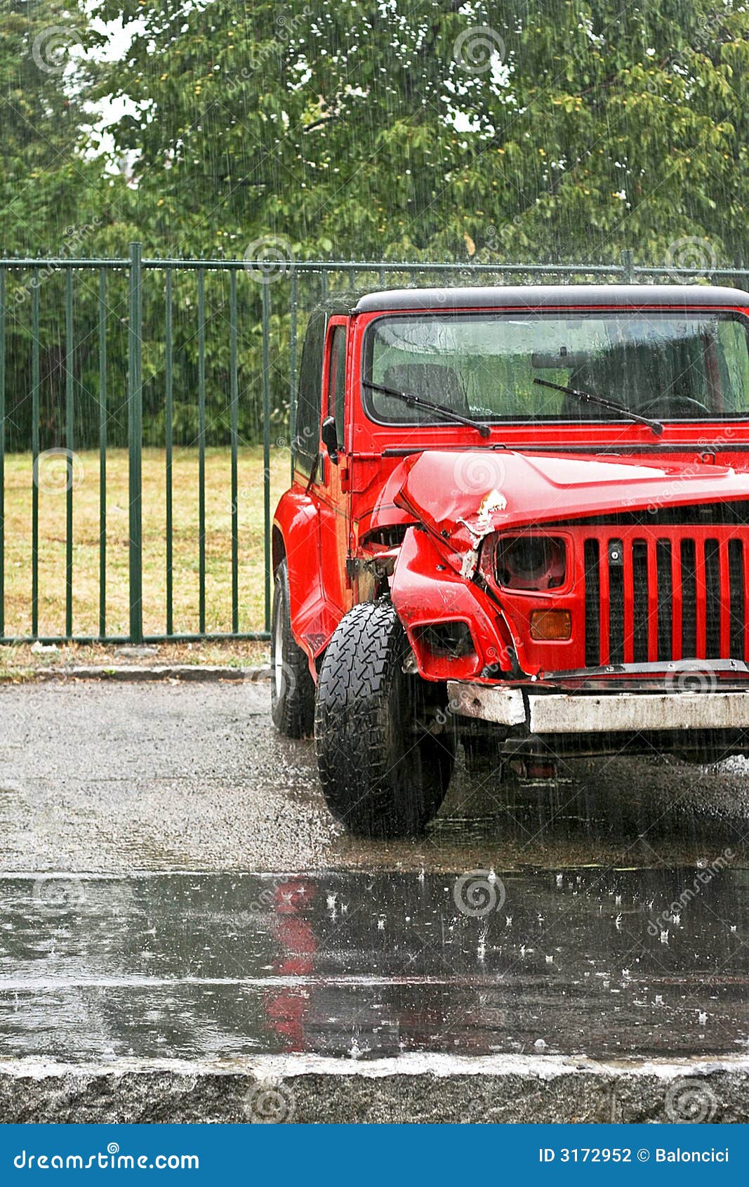 Red crash stock photo. Image of broken, emergency, ambulance - 3172952