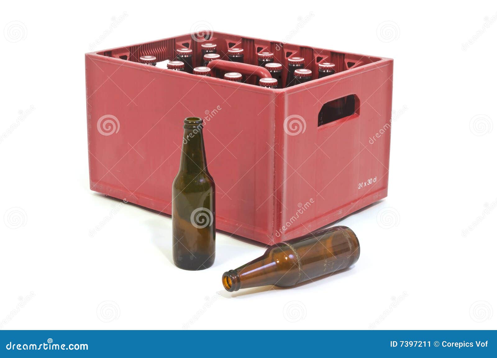 Red crate stock image. Image of crate, beer, scratches - 7397211