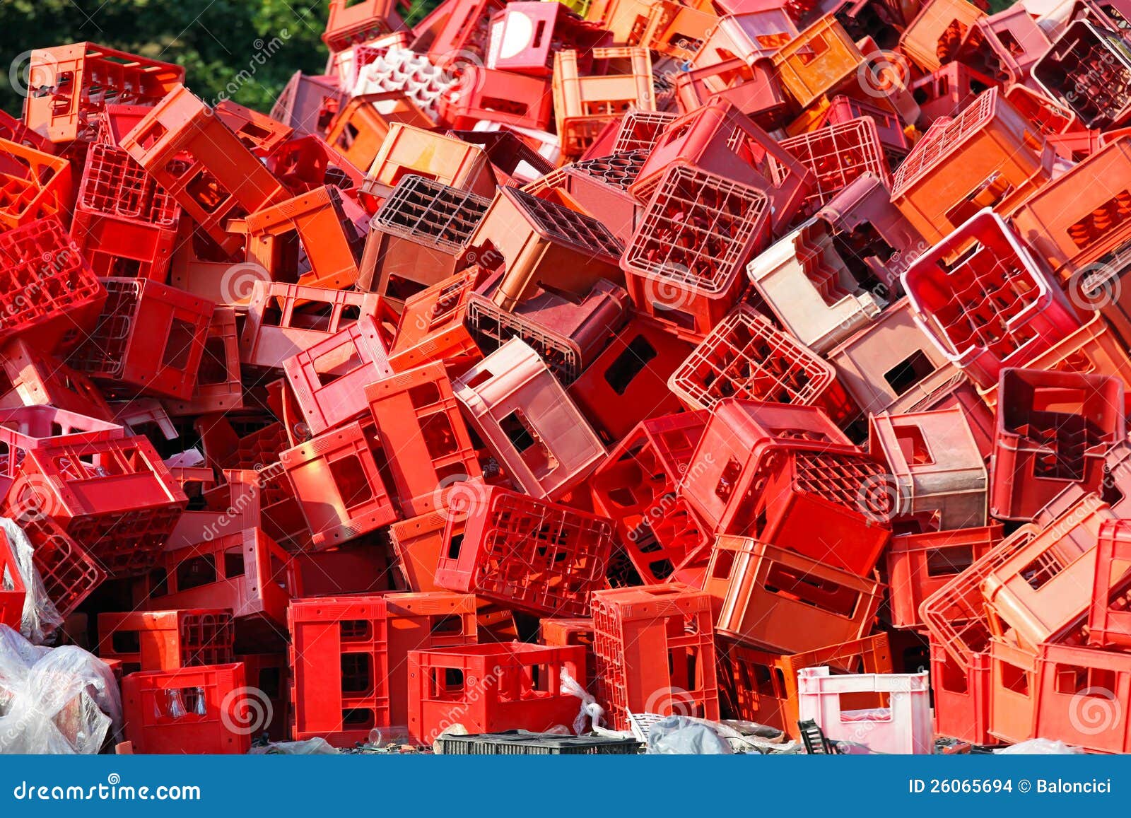 Red crates stock photo. Image of pile, crates, crate - 26065694