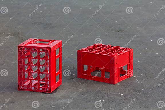 Red crates stock photo. Image of packaging, pack, crate - 28628190