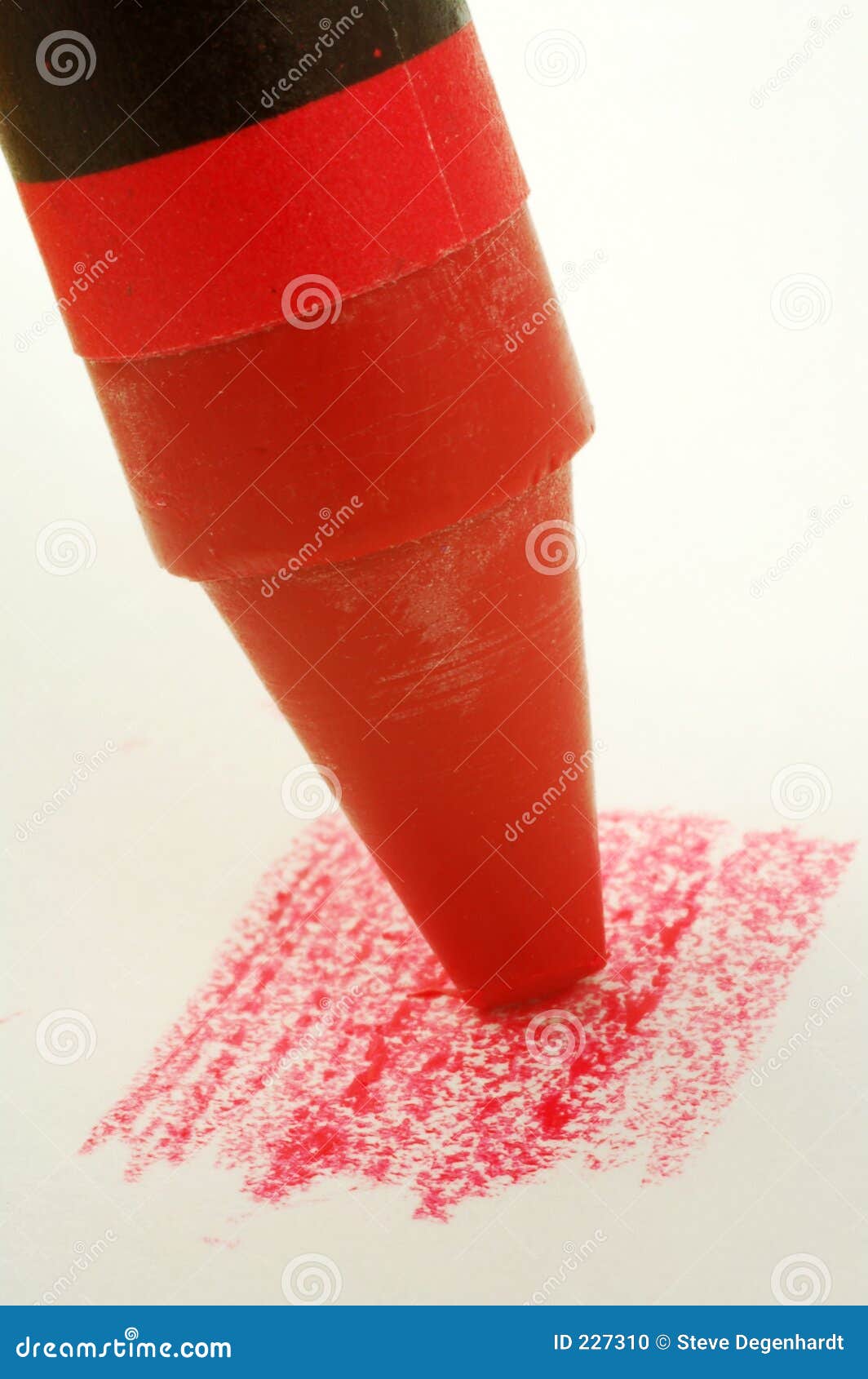 Red Crayon stock photo. Image of paper, draw, sketch, school - 227310