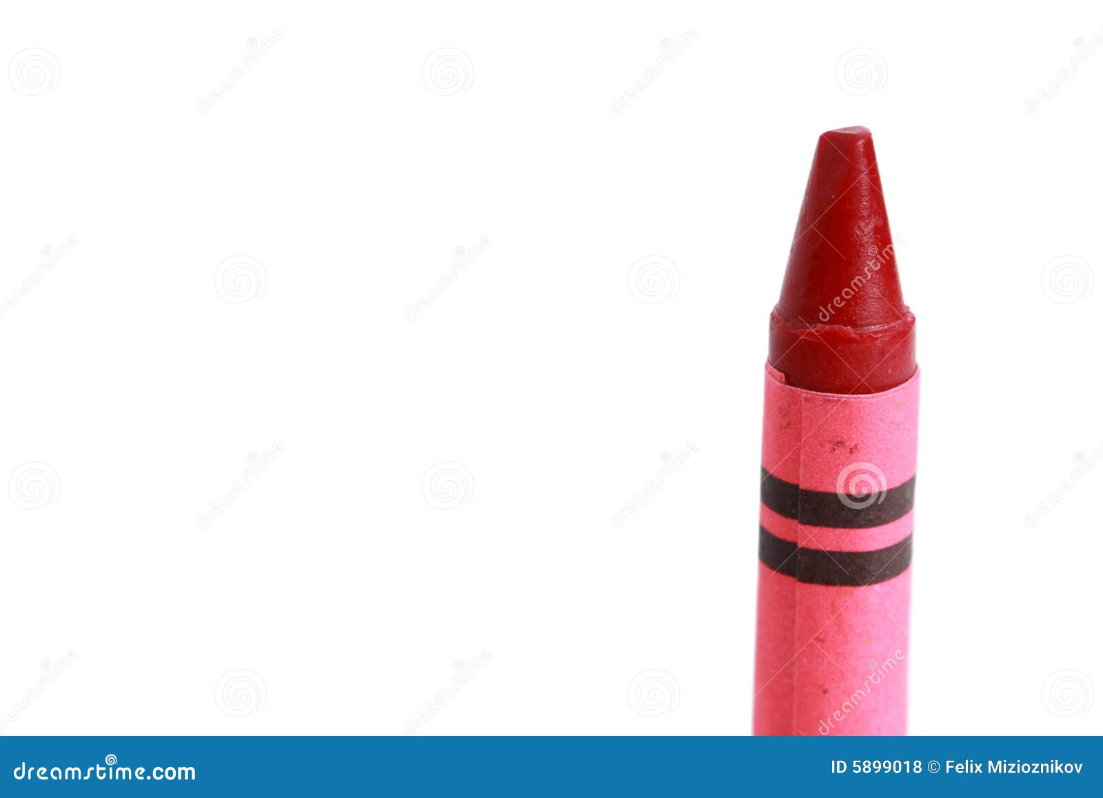 Red Crayon stock photo. Image of object, copyspace, crayon - 5899018