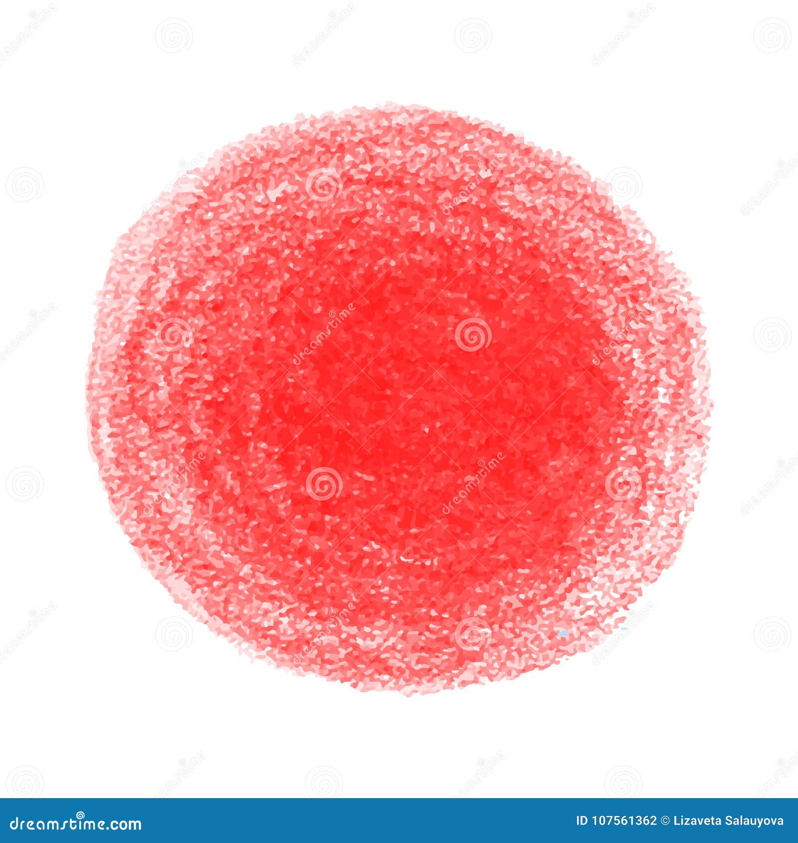 Red Crayon Scribble Texture Stain Isolated on White Background Stock ...