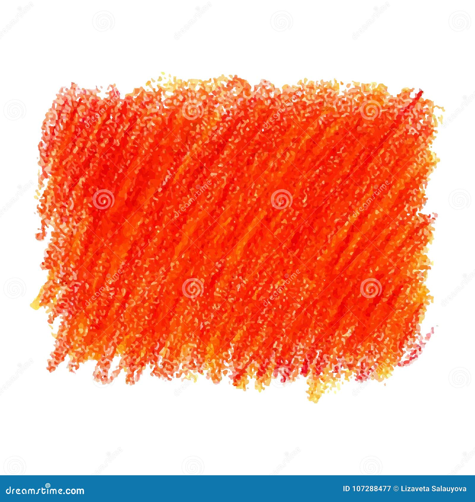 Red Crayon Scribble Texture Stain Isolated on White Background Stock ...