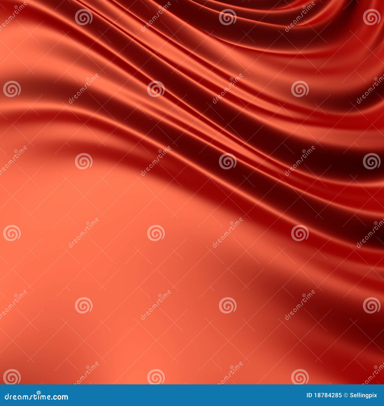 Red Creased Cloth / Material Stock Illustration - Illustration of soft ...