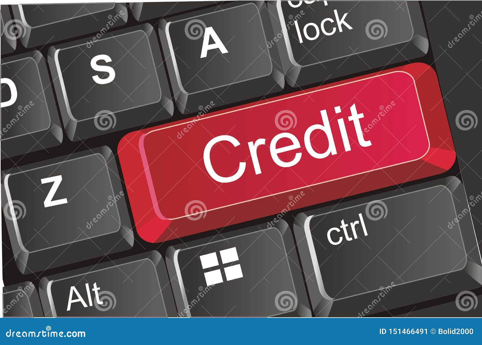 Red credit button editorial photo. Illustration of unusual - 151466491