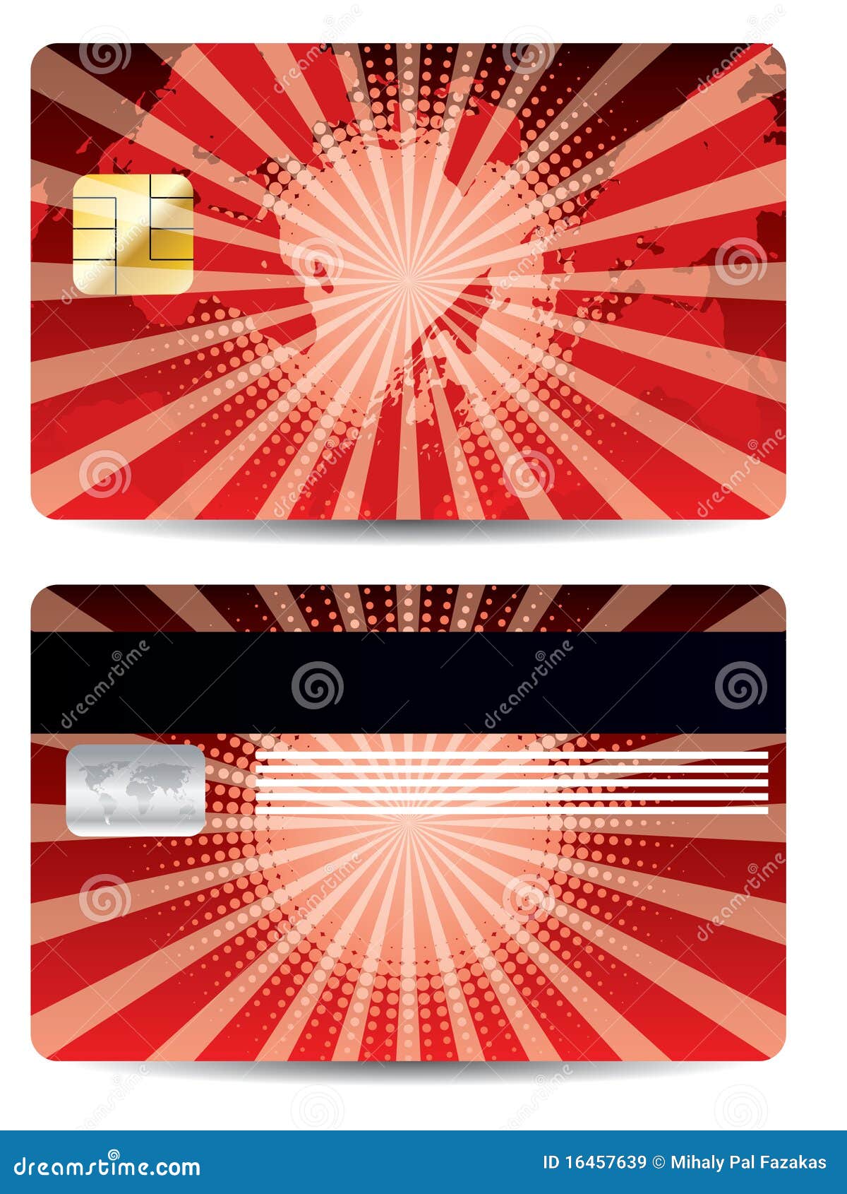 Red credit card design stock vector. Illustration of expenses - 16457639
