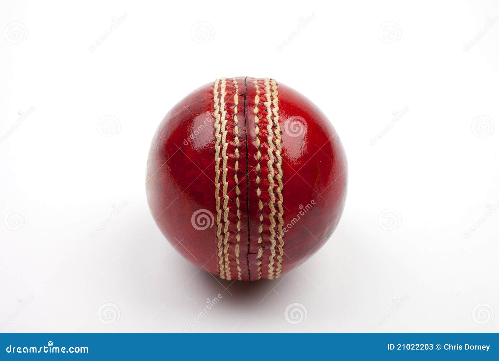 Red Cricket Ball stock image. Image of england, bowler - 21022203