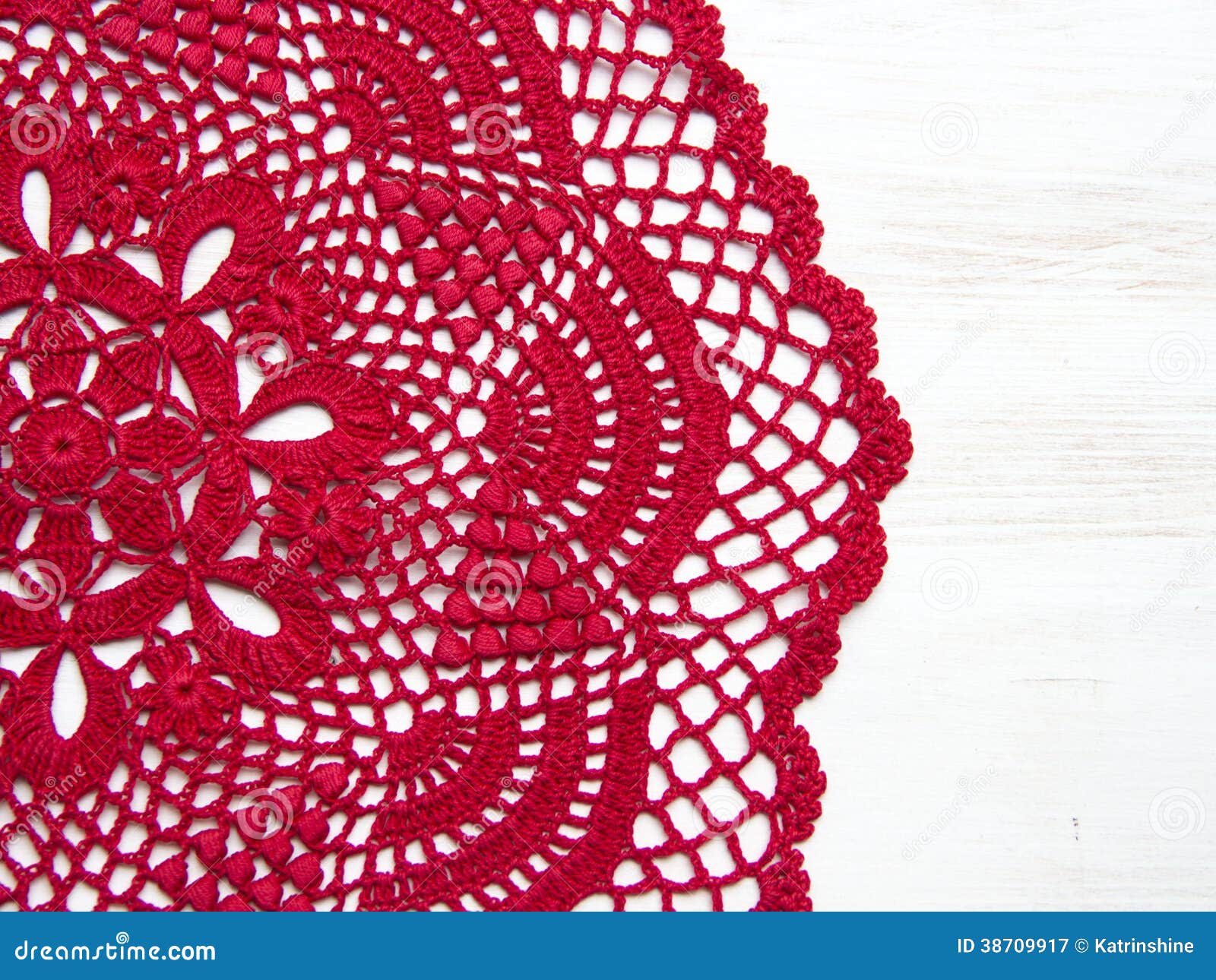 Red crochet doily stock image. Image of fiber, detail - 38709917