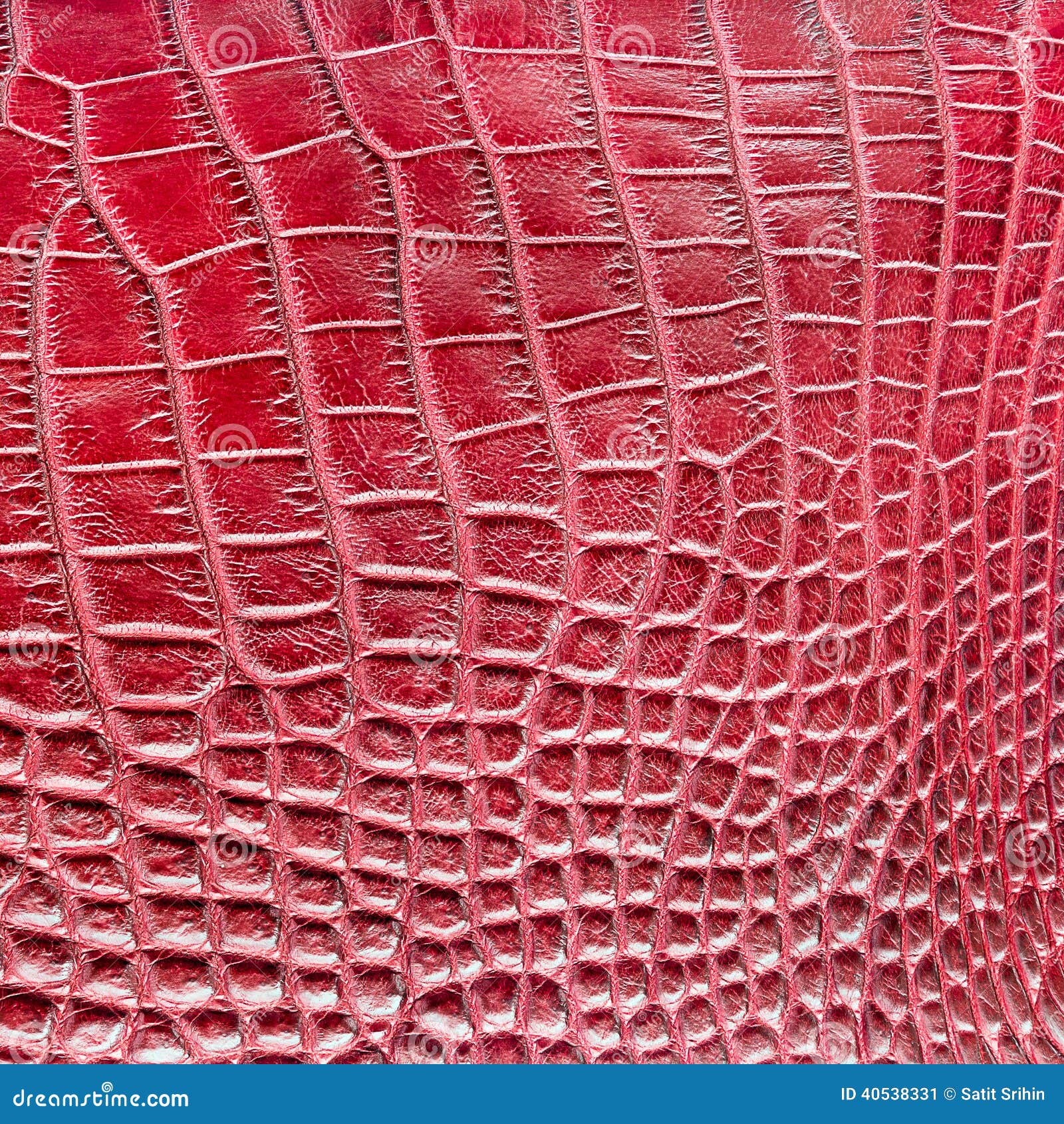 Red Crocodile Leather Texture Stock Image - Image of level, artificial ...