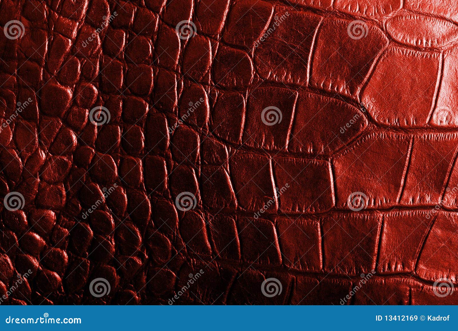 Red Crocodile Textured Leather Stock Image - Image of amphibian, early ...
