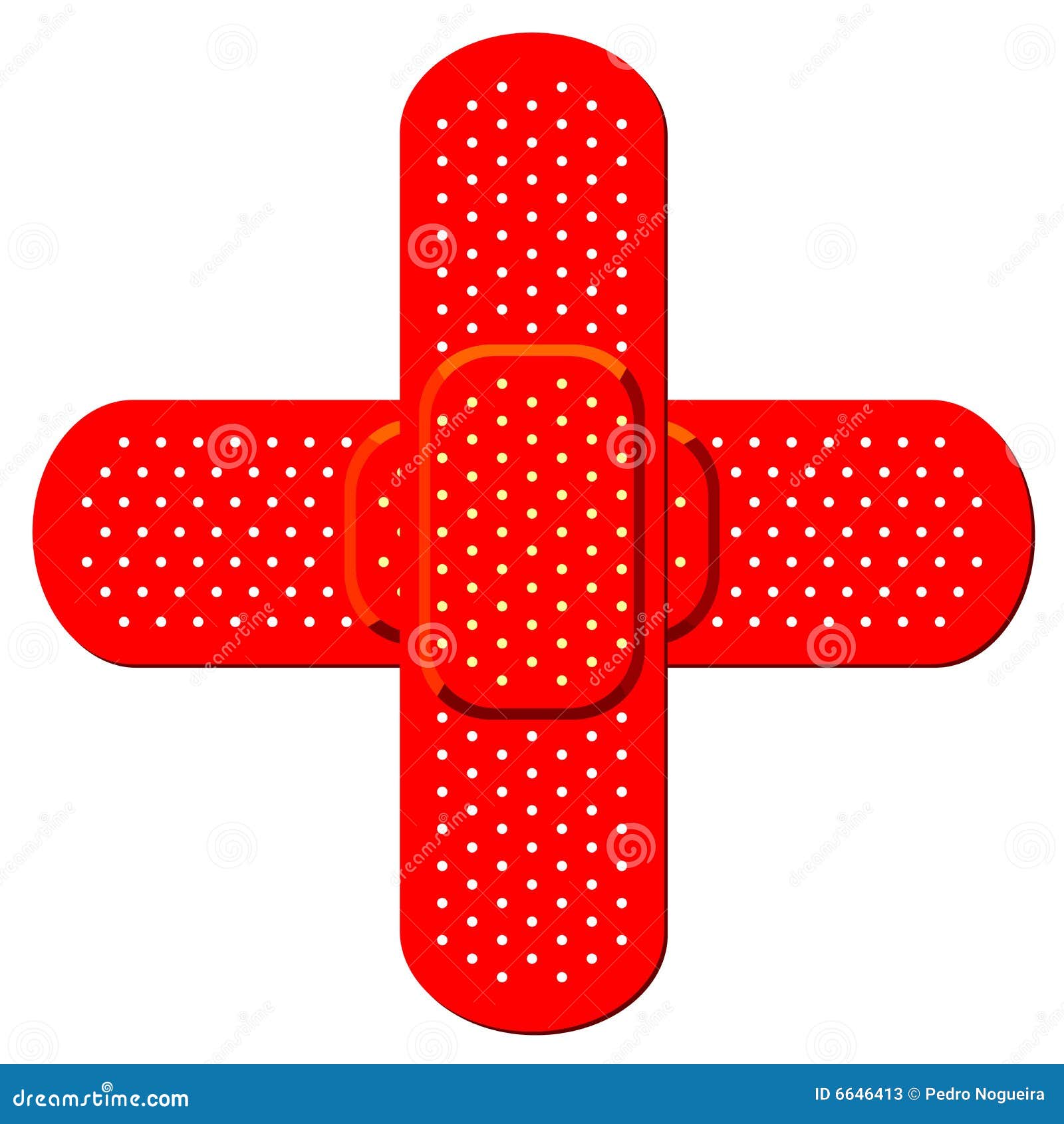 Red cross bandaid editorial stock photo. Illustration of medical - 6646413