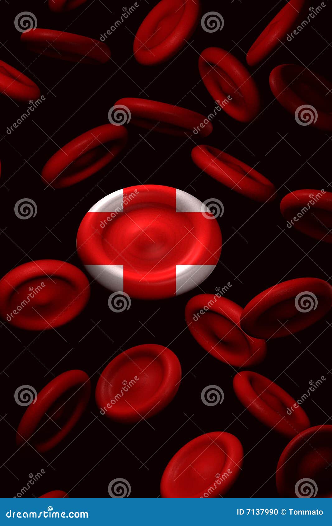 Red cross blood cell stock illustration. Illustration of public - 7137990