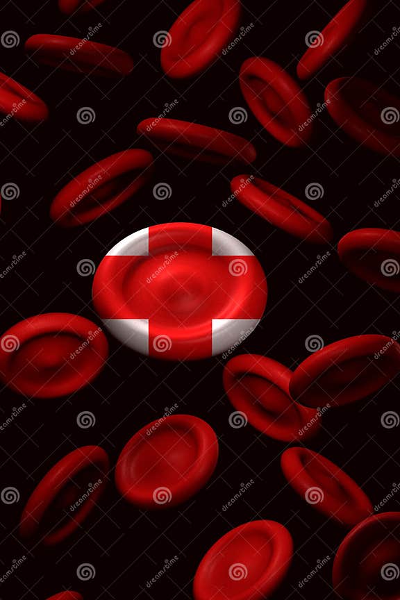 Red cross blood cell stock illustration. Illustration of public - 7137990