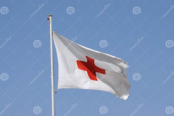Red Cross flag editorial image. Image of paramedic, horizontal - 11350320
