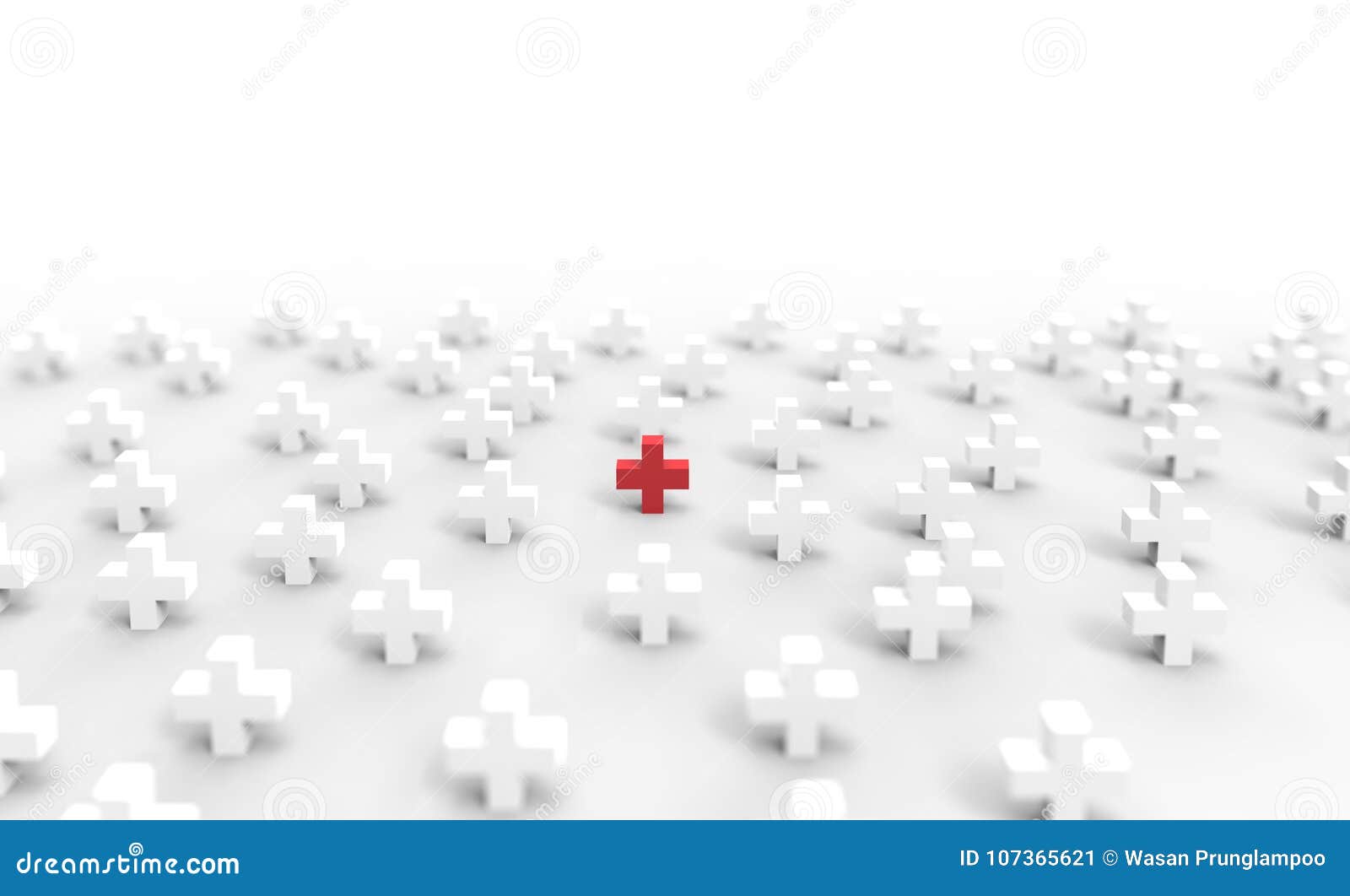 Red Cross Icon on White Background. Stock Illustration - Illustration ...