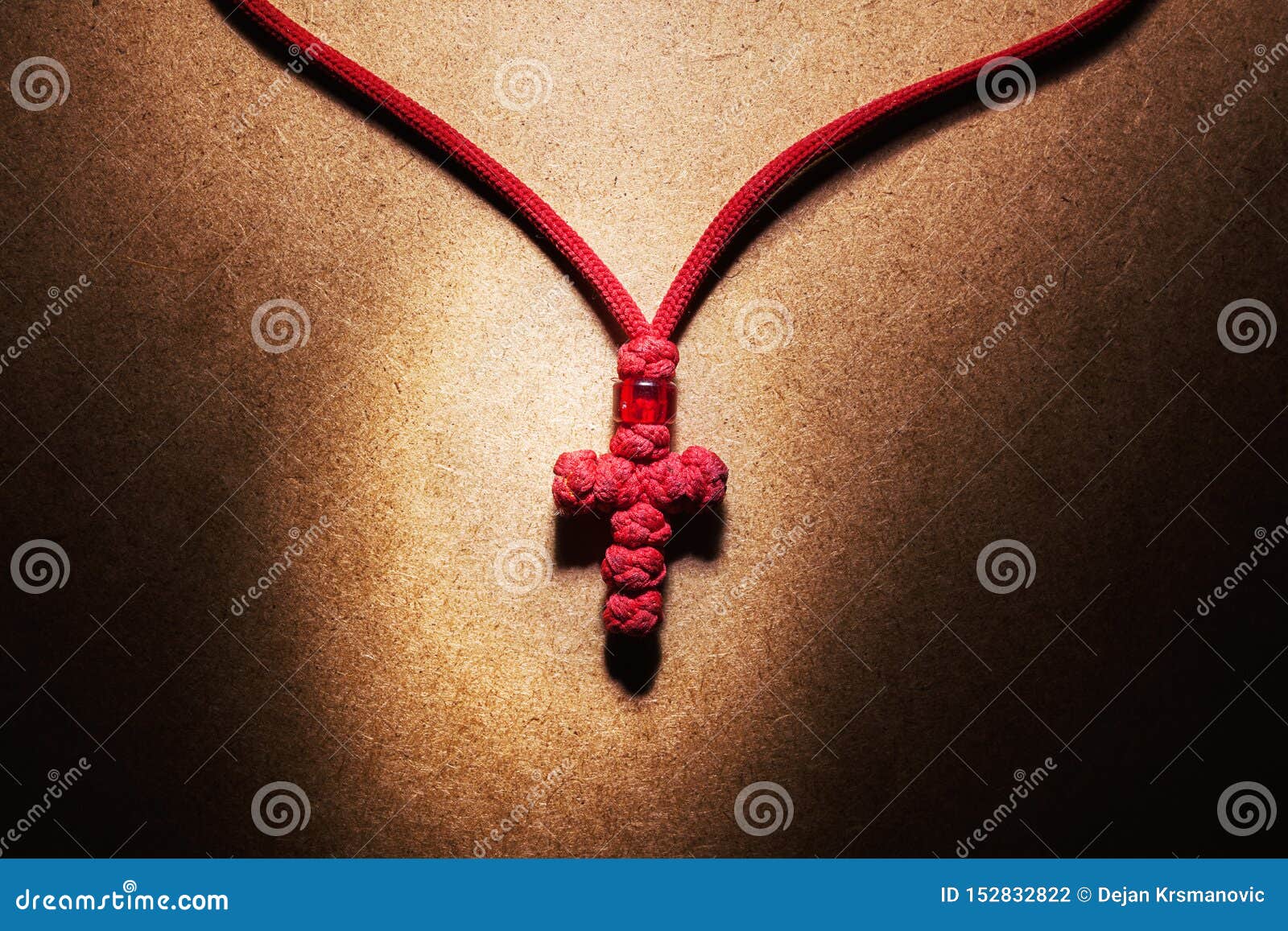 Red Cross of Ropes stock photo. Image of fashion, concept - 152832822