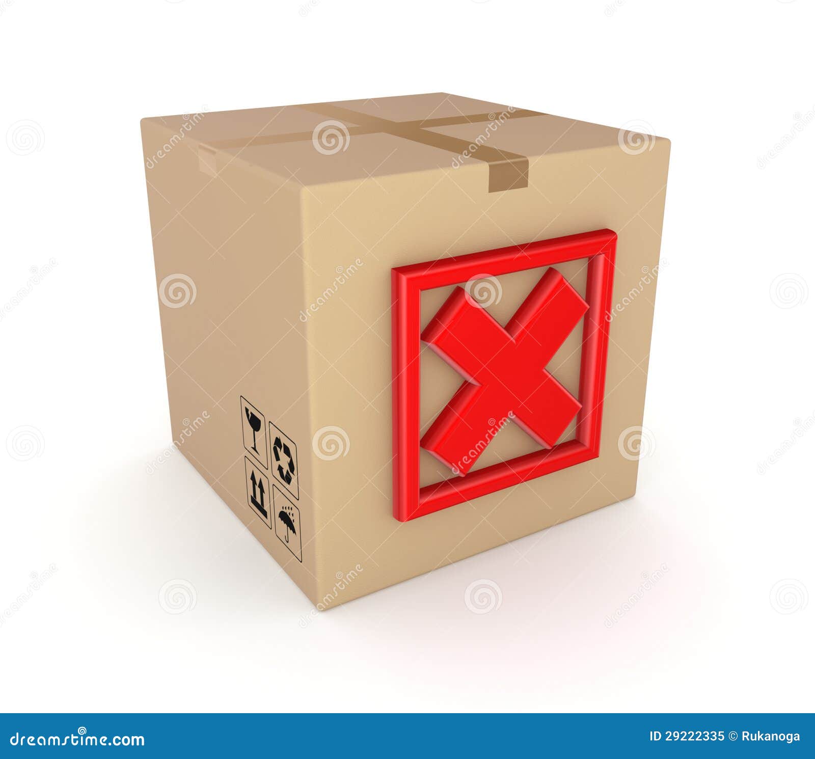 Red X Mark In Box