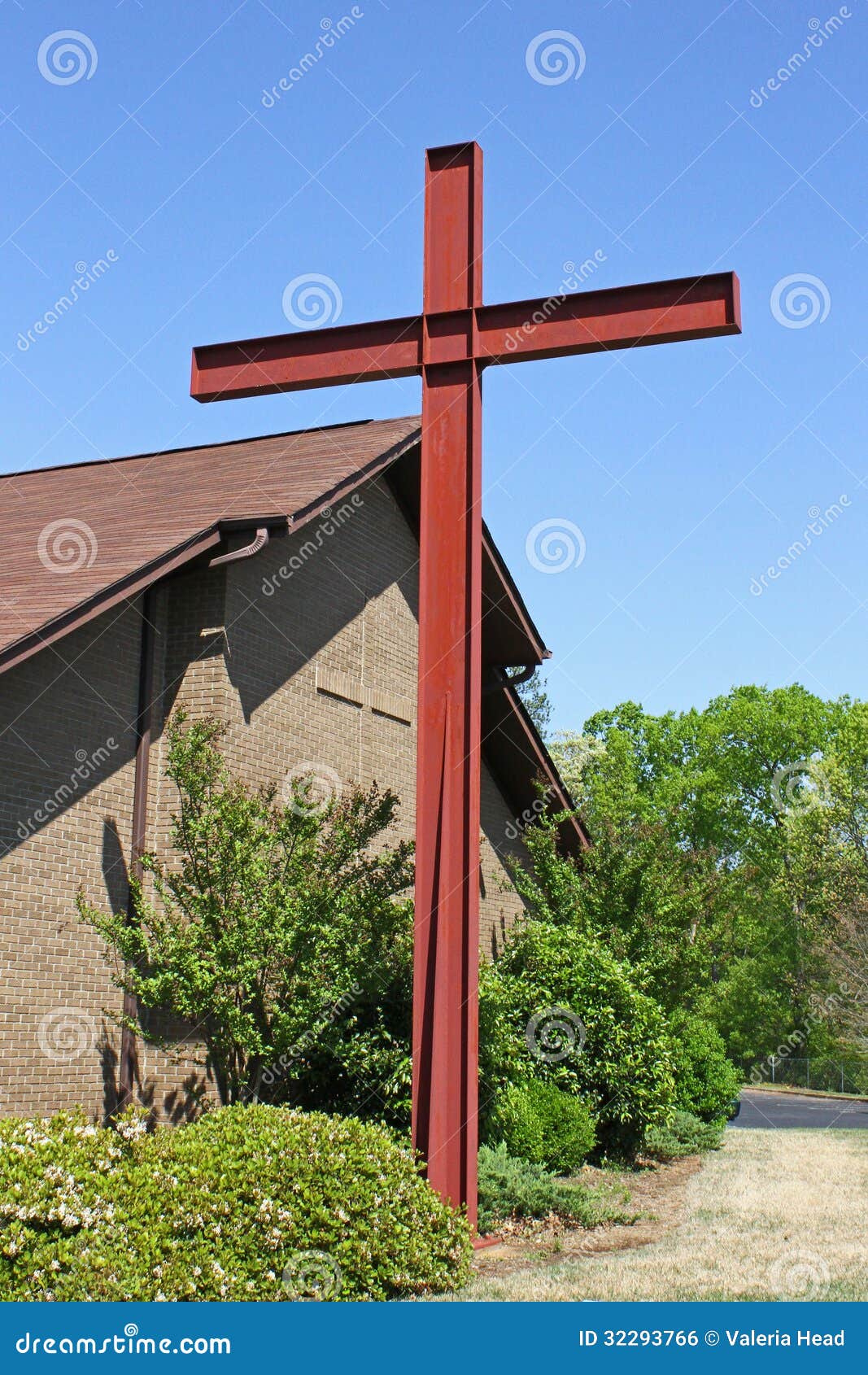 Red cross stock photo. Image of church, sanctuary, stone - 32293766