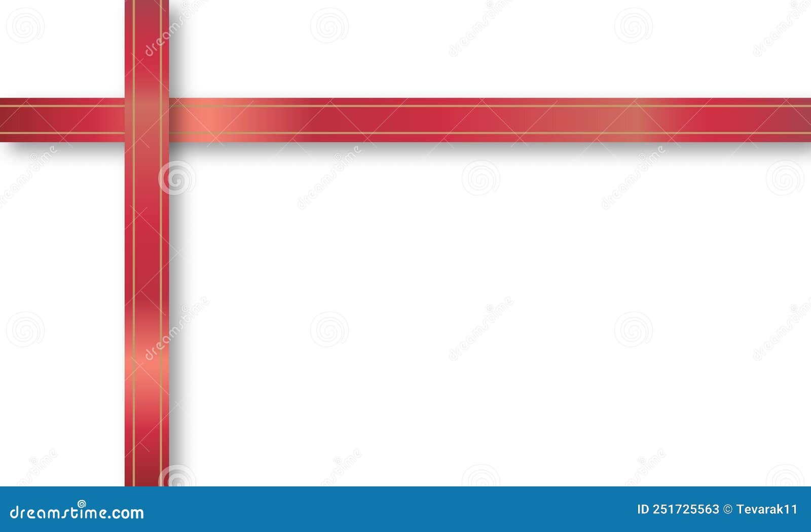 Red Cross Ribbon Red Tape Crusade Vector Stock Vector - Illustration of ...