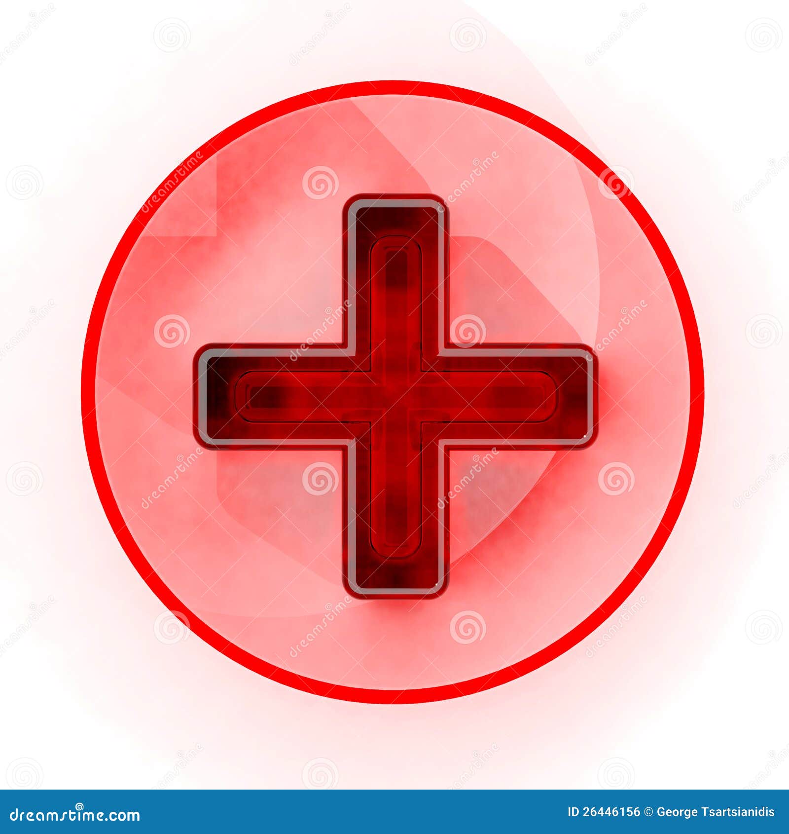 Red cross sign stock illustration. Illustration of doctor - 26446156