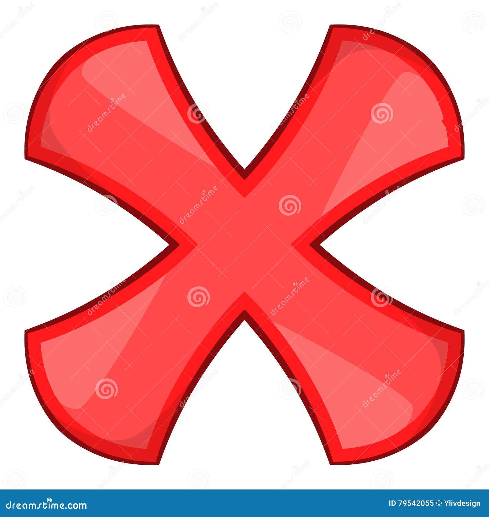 Red Cross Sign Icon, Cartoon Style Stock Vector - Illustration of color ...