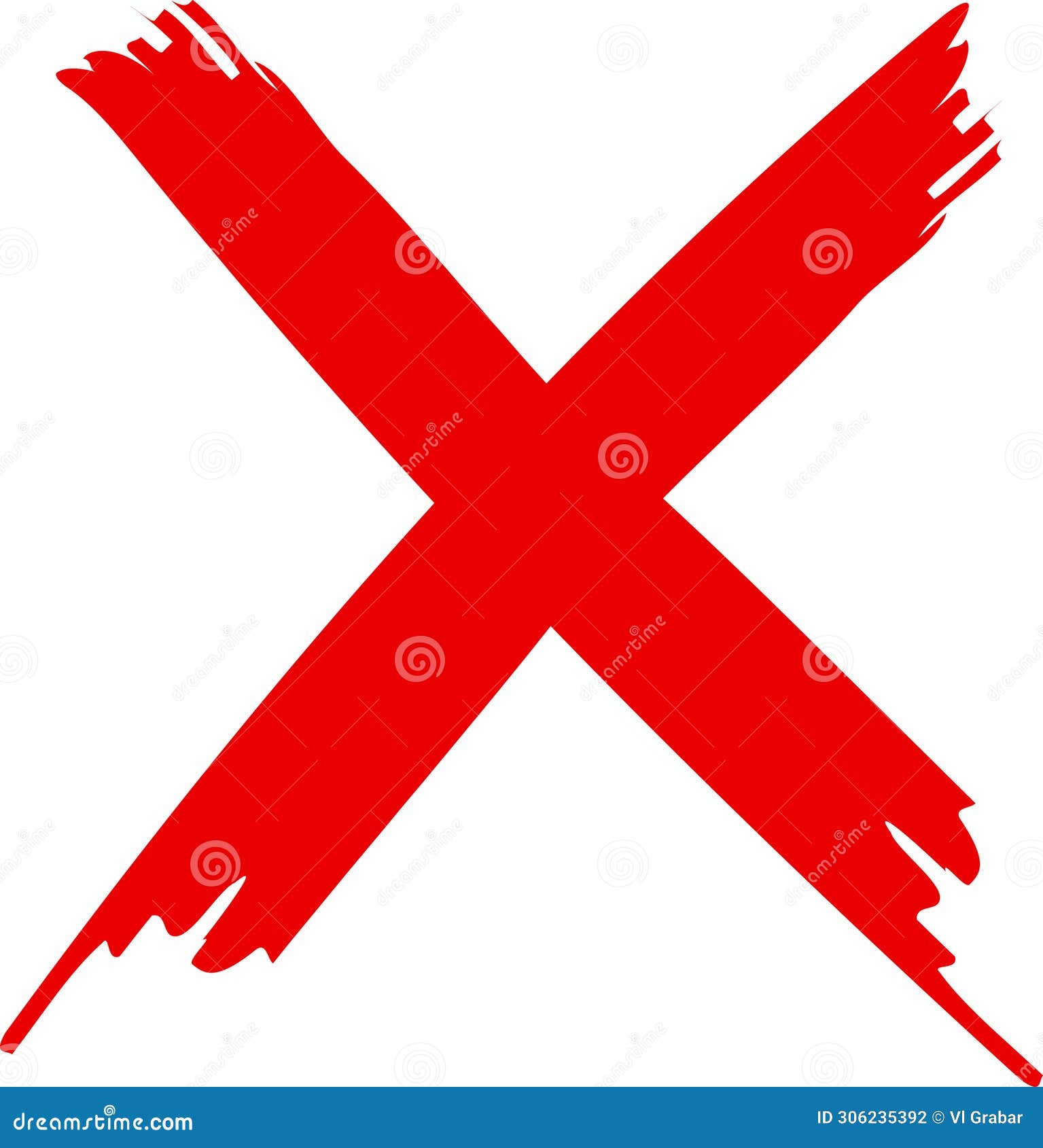 Red Cross Sign Icon. Wrong Mark Icon. Red Cross X Symbol. Grunge X Icon ...