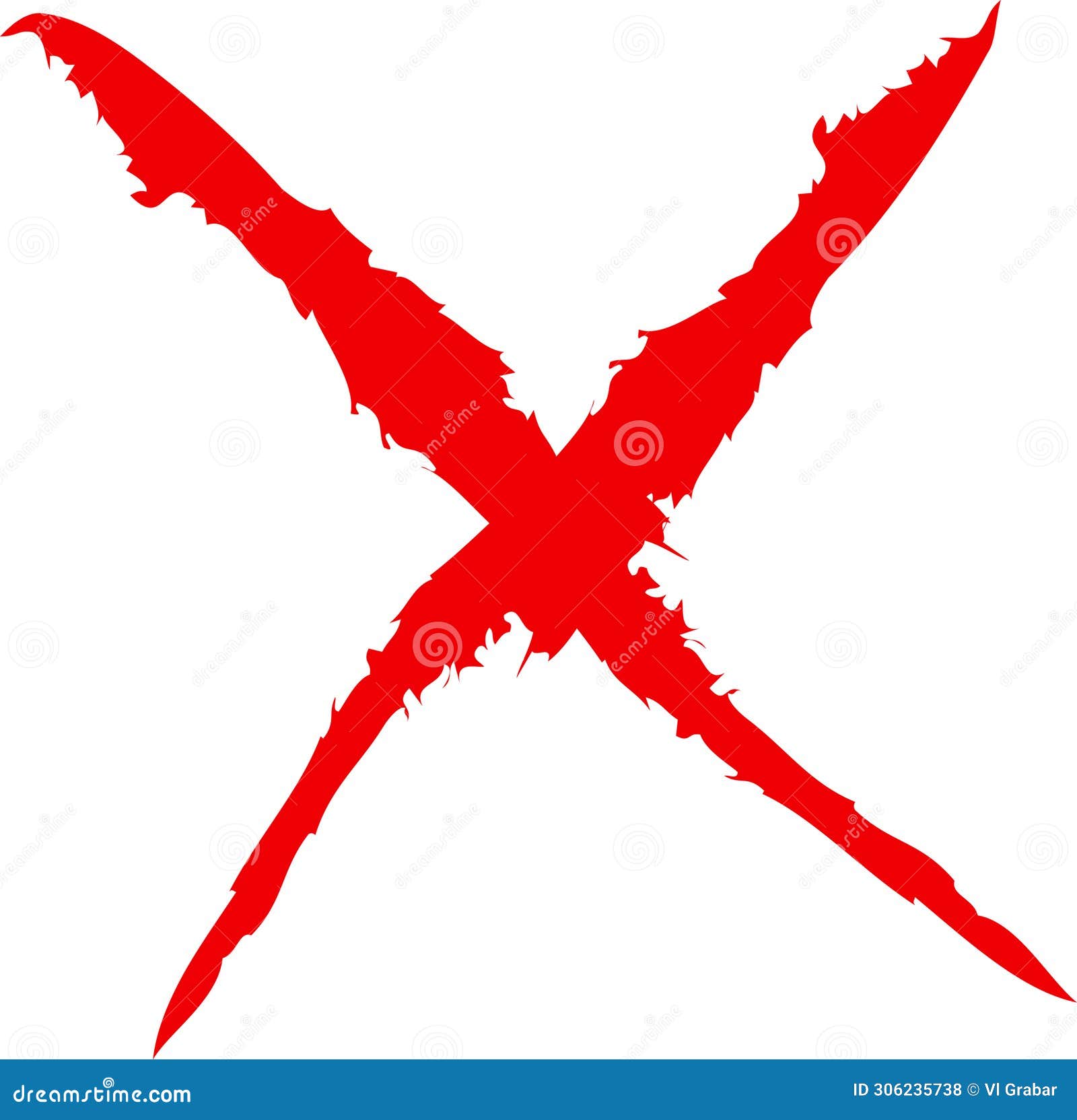 Red Cross Sign Icon. Wrong Mark Icon. Red Cross X Symbol. Grunge X Icon ...
