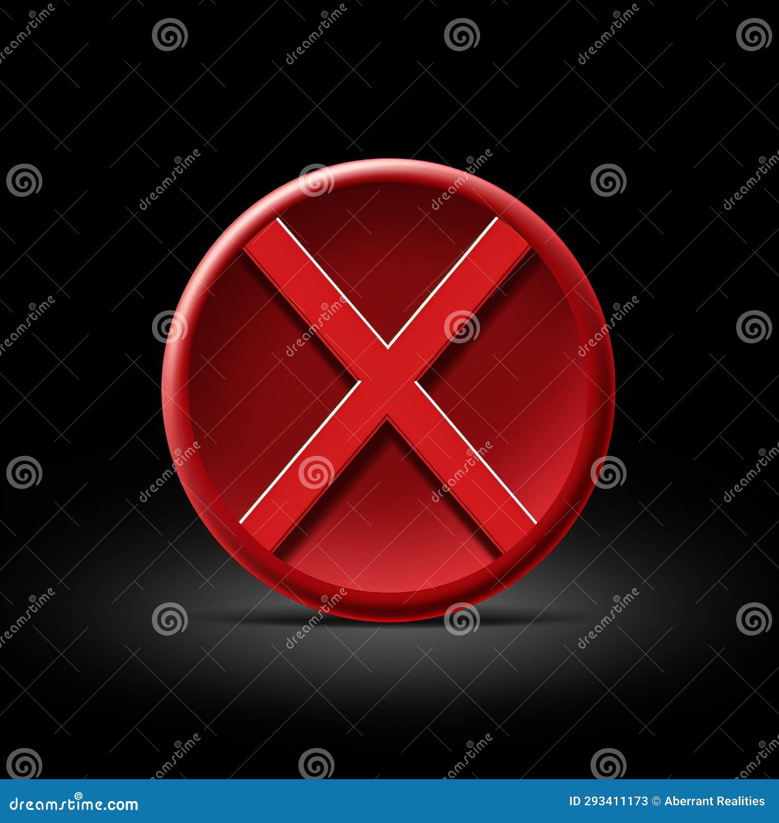 A Red Cross Symbol on a Black Background Stock Illustration ...