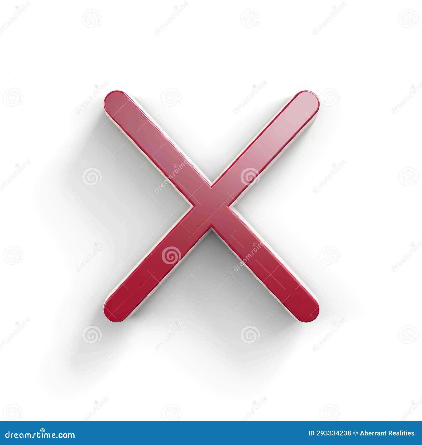 A Red Cross Symbol on a White Background Stock Illustration ...