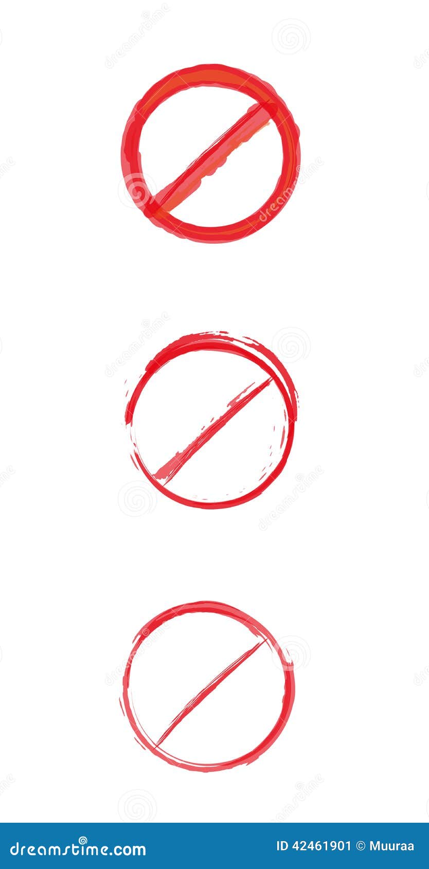 Red Crossed Circle Danger Sign Stock Vector - Illustration of alert ...