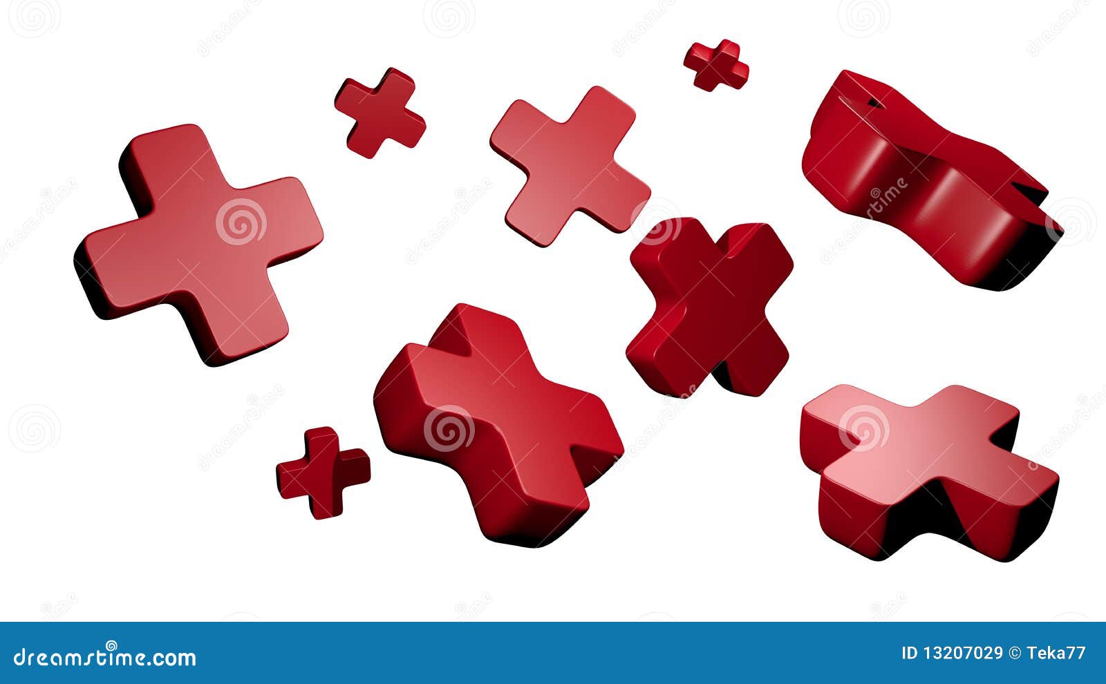 Red crosses stock illustration. Illustration of sizes - 13207029