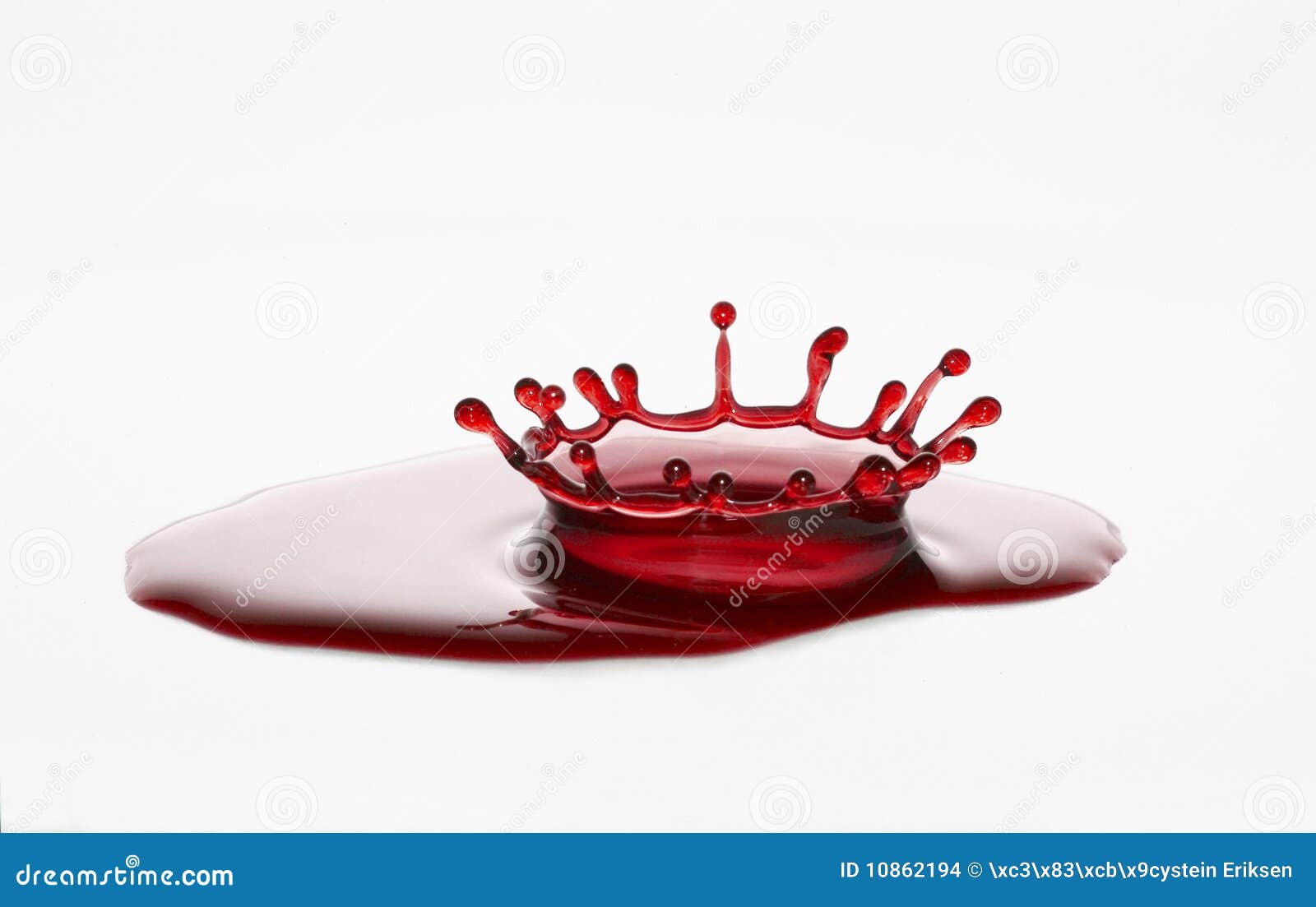 Red crown stock photo. Image of liquid, crown, impact - 10862194