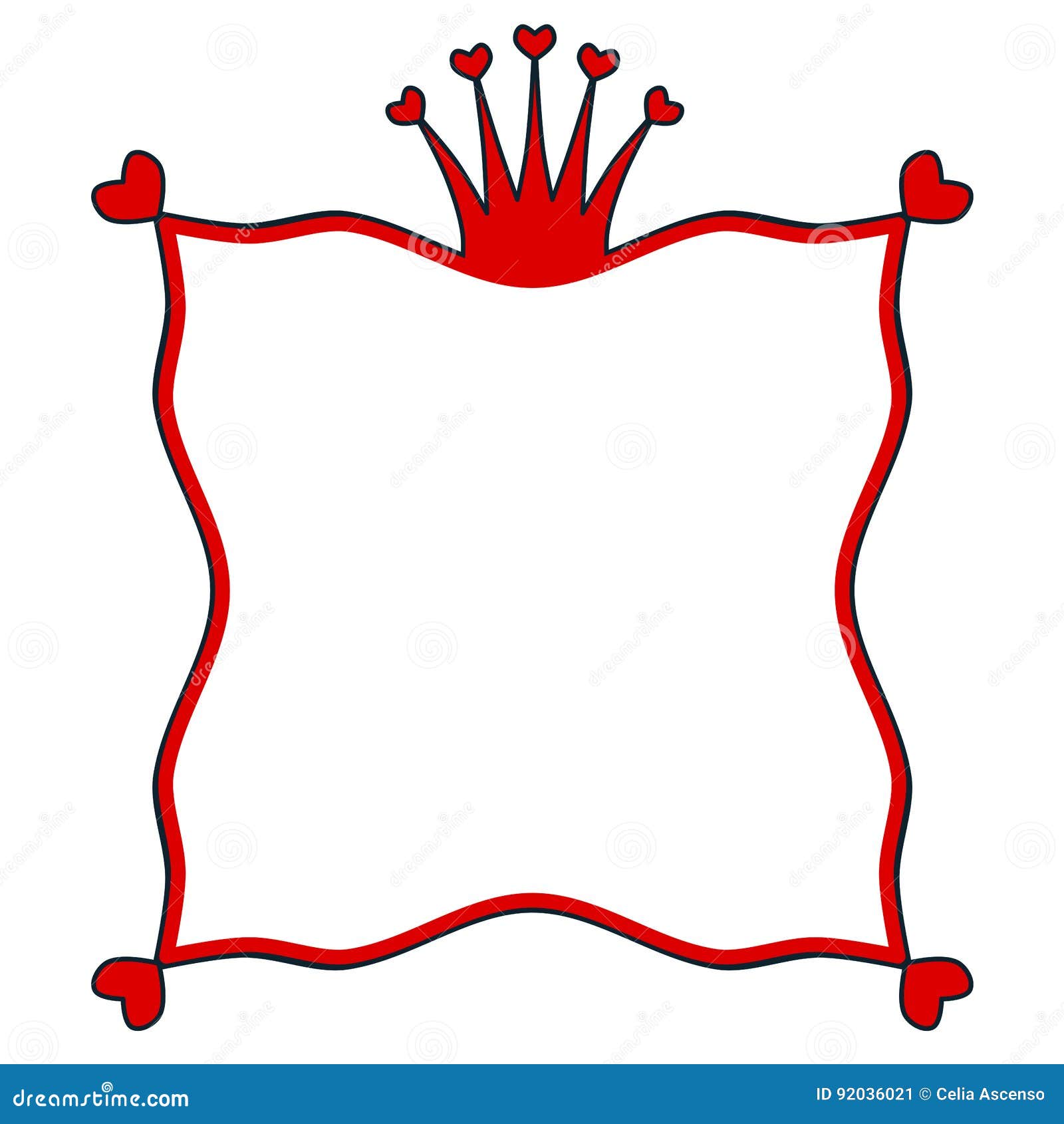 Crown Border Design Vector Illustration | CartoonDealer.com #3470988